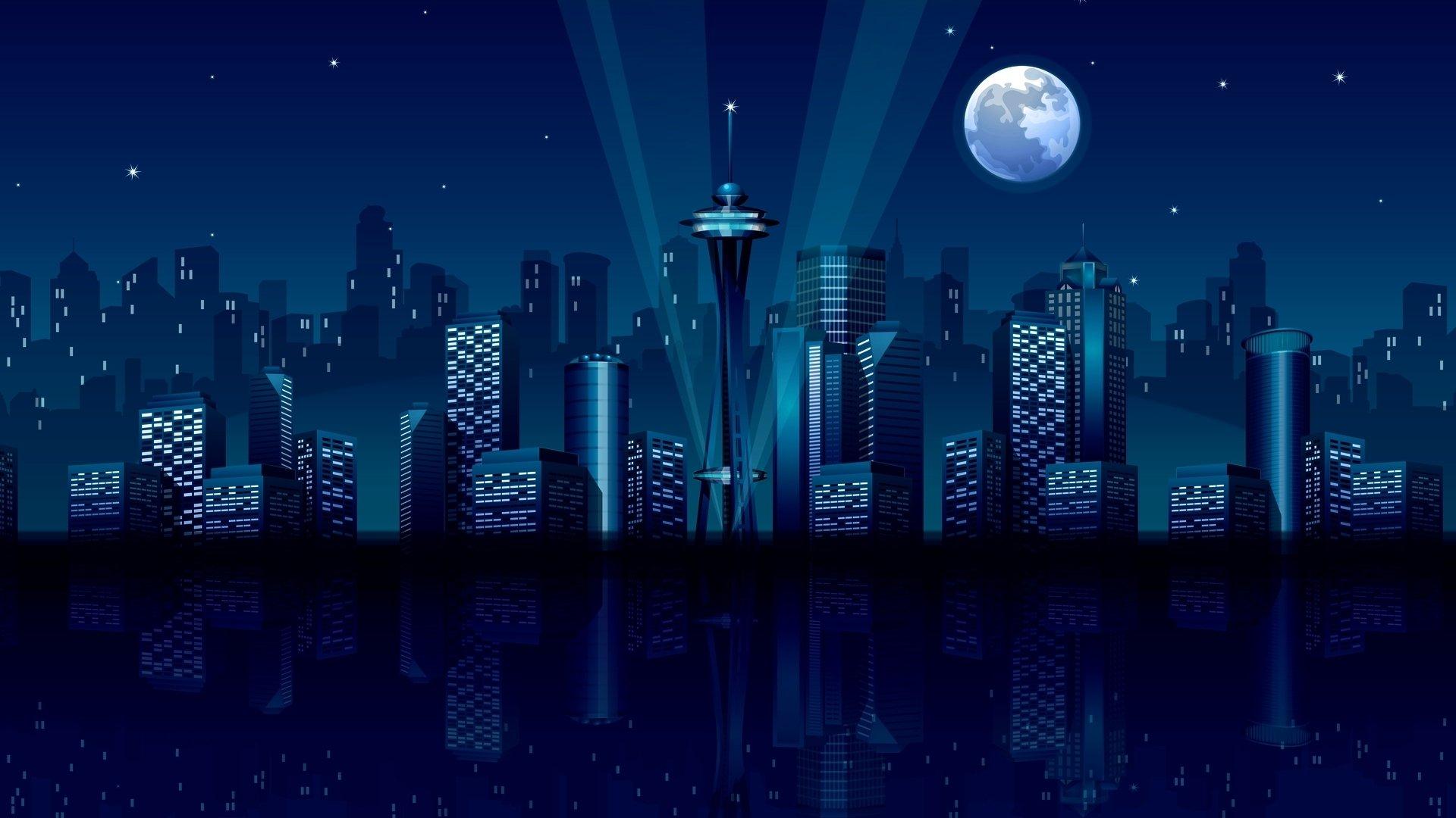 Moonlight City Wallpapers - Top Free Moonlight City Backgrounds ...