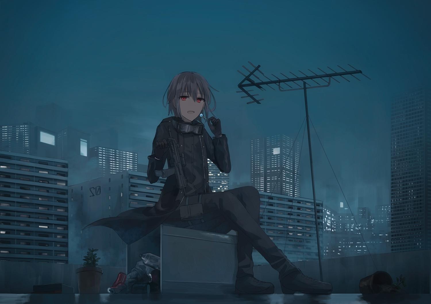 Anime Rooftop Wallpapers - Top Free Anime Rooftop Backgrounds ...