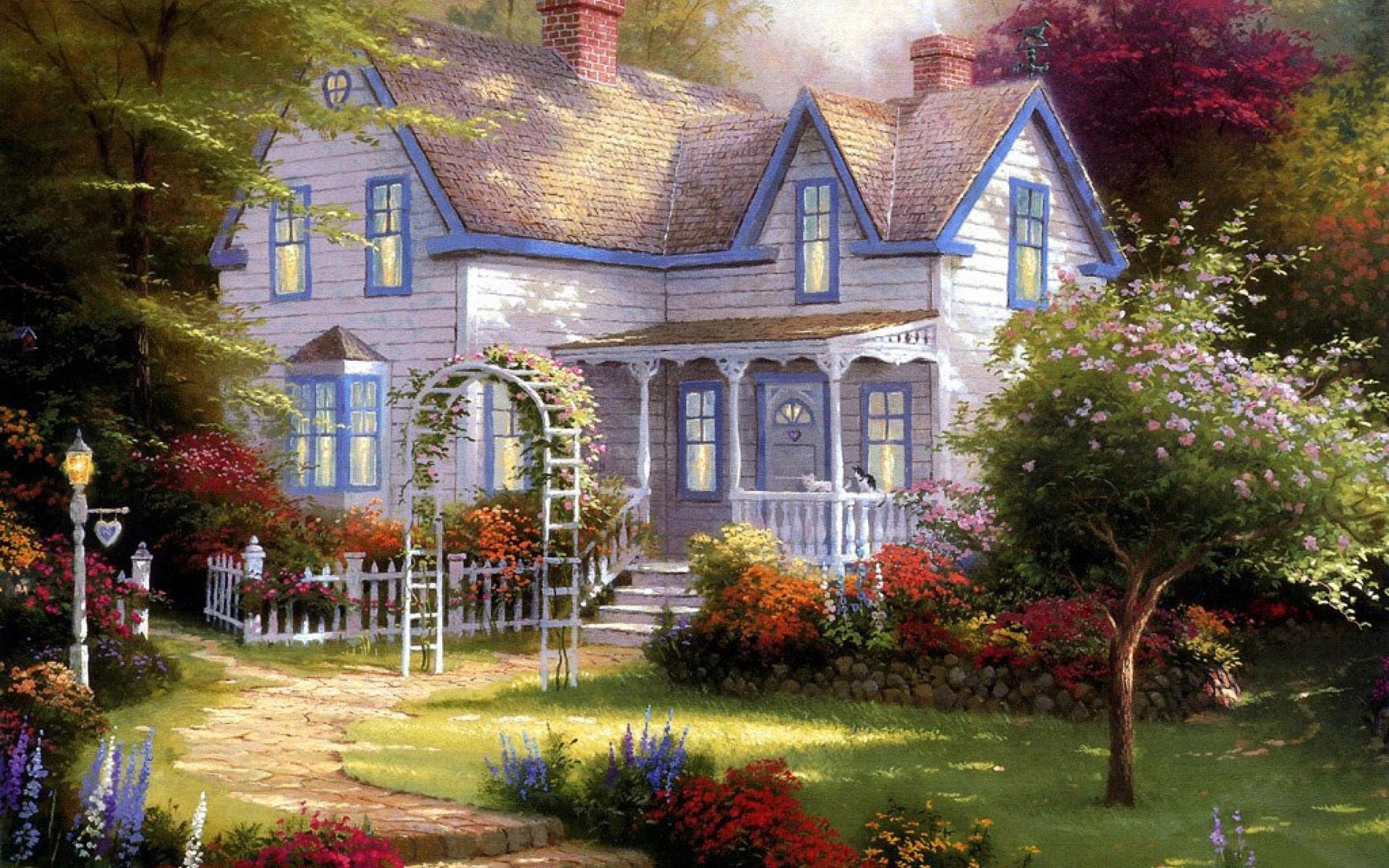 Thomas Kinkade Summer Wallpapers - Top Free Thomas Kinkade Summer ...