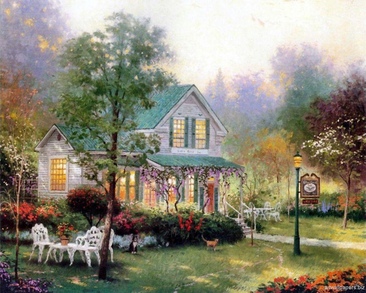 Thomas Kinkade Summer Wallpapers - Top Free Thomas Kinkade Summer ...