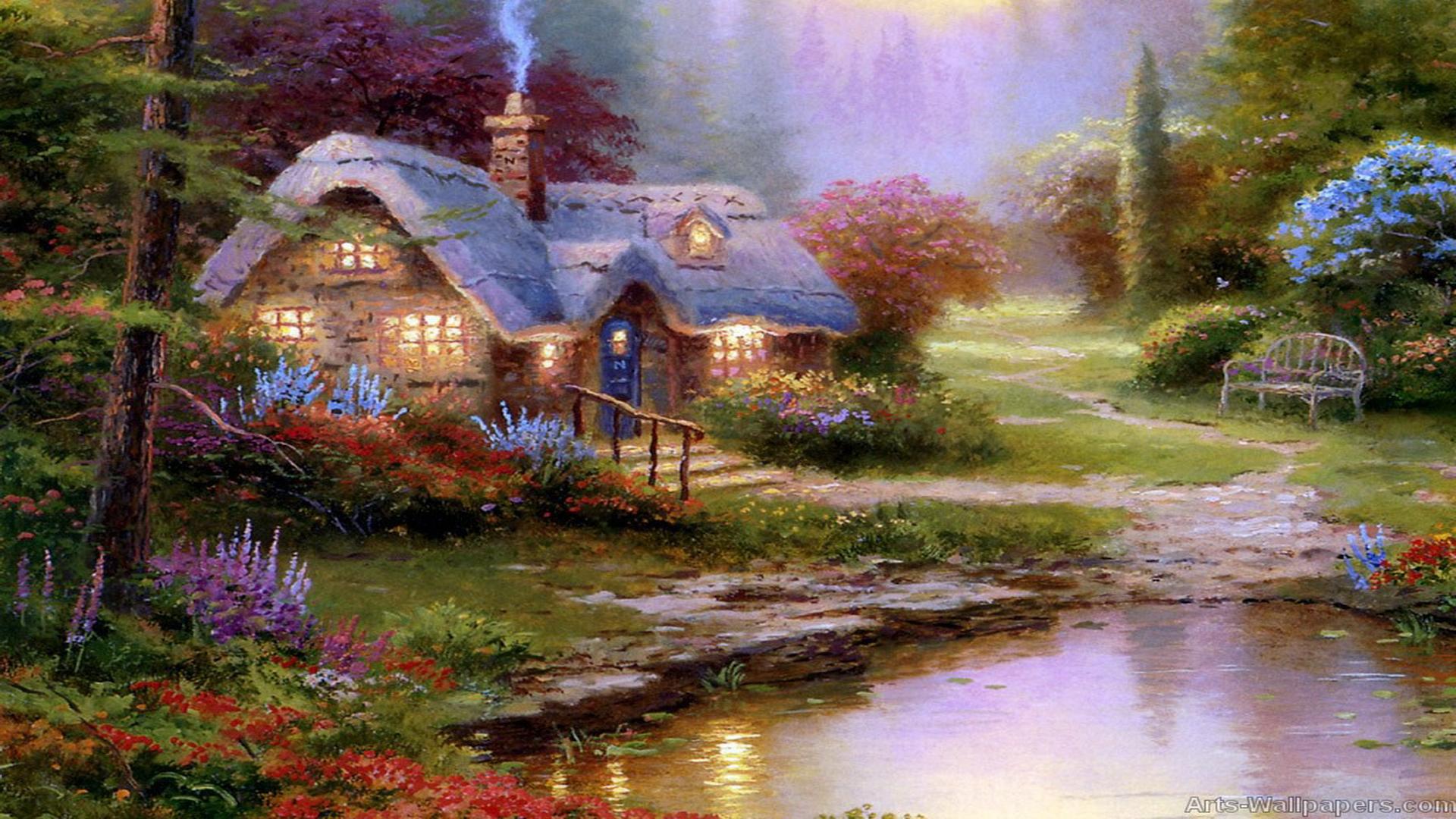 Thomas Kinkade Summer Wallpapers - Top Free Thomas Kinkade Summer ...