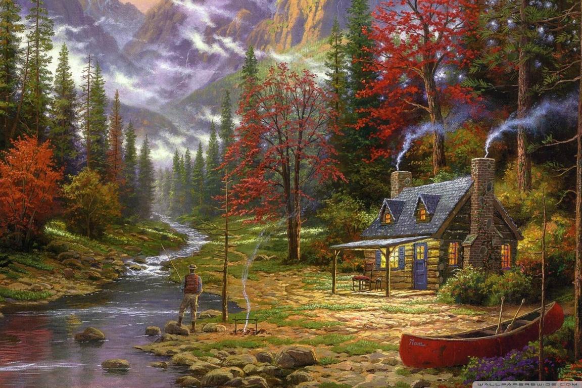 Thomas Kinkade Summer Wallpapers - Top Free Thomas Kinkade Summer ...