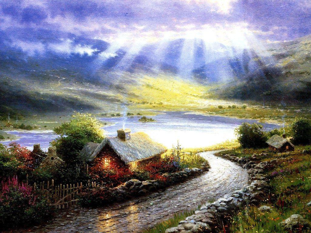 Thomas Kinkade Summer Wallpapers - Top Free Thomas Kinkade Summer ...