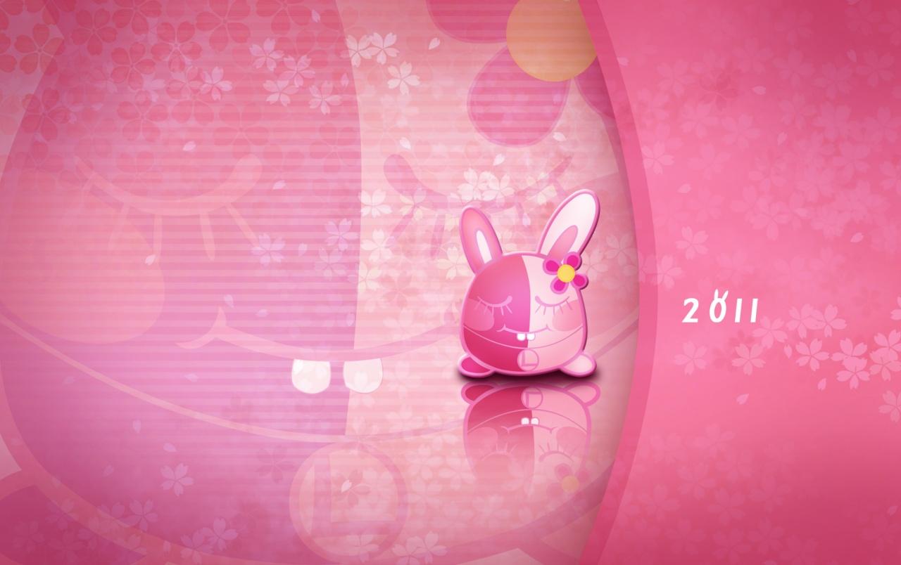 Cute Pink Bunny Wallpapers - Top Free Cute Pink Bunny Backgrounds ...