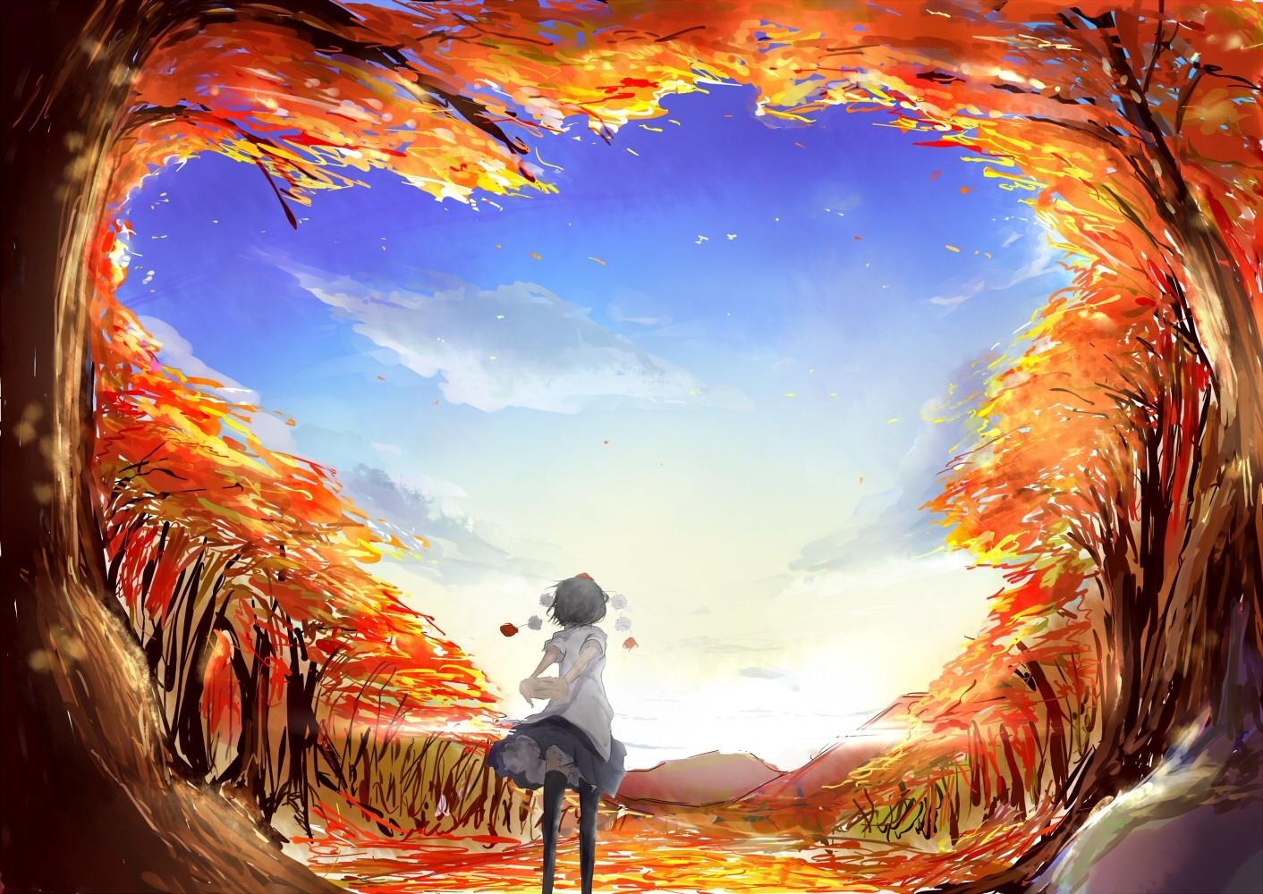 Anime Autumn Wallpapers - Top Free Anime Autumn Backgrounds ...