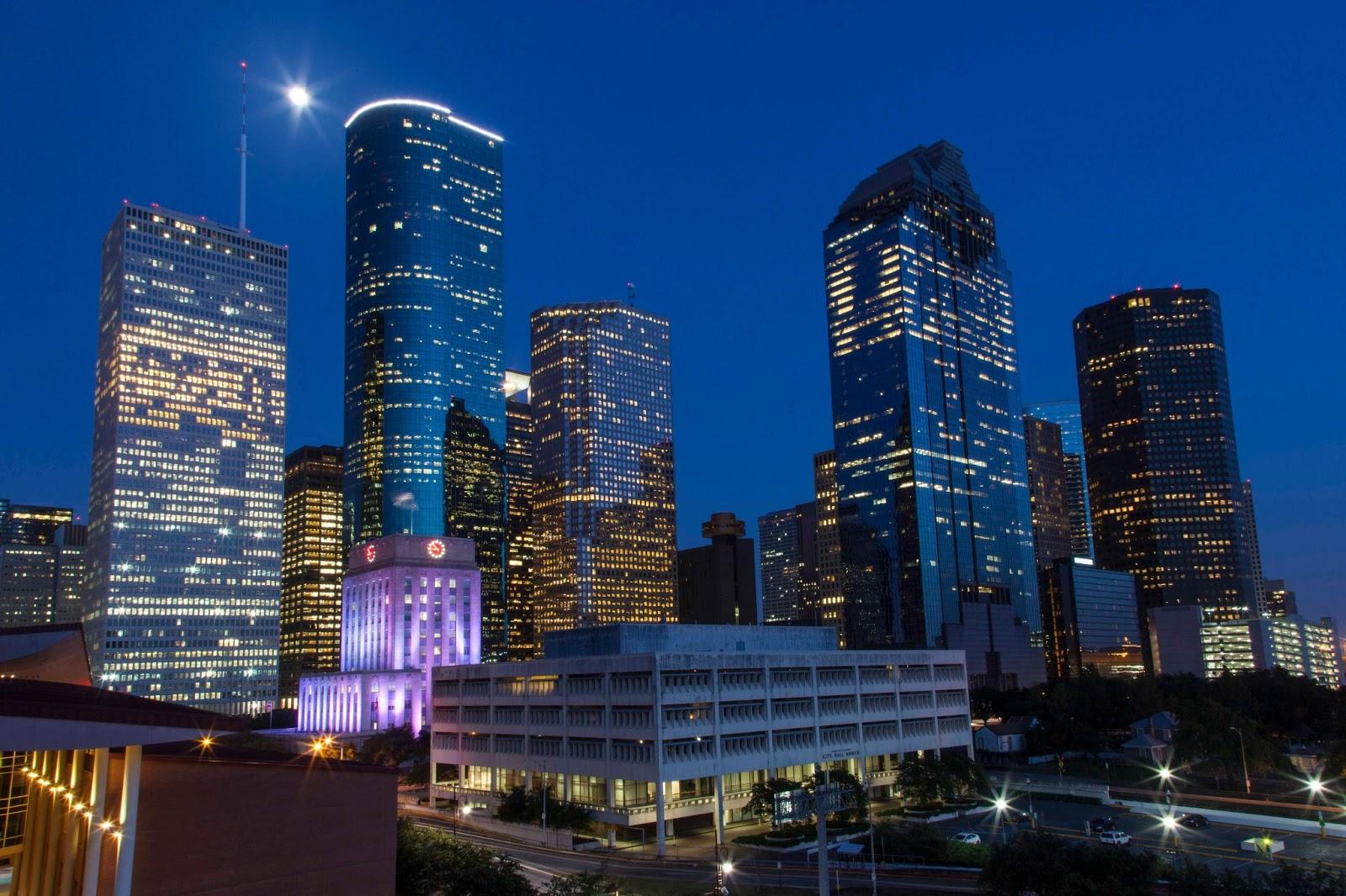 Downtown Houston Skyline Wallpapers - Top Free Downtown Houston Skyline ...
