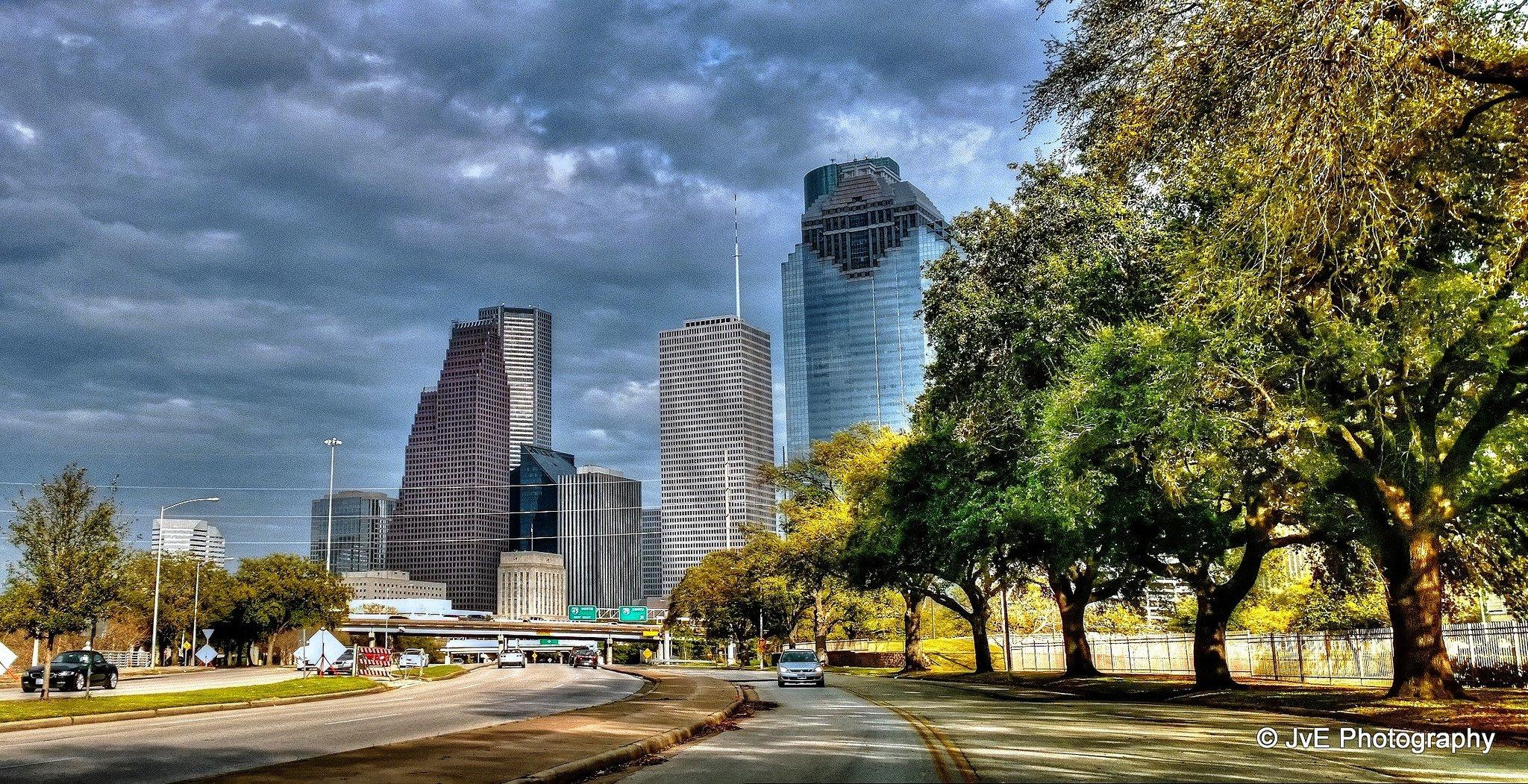 Downtown Houston Skyline Wallpapers - Top Free Downtown Houston Skyline ...