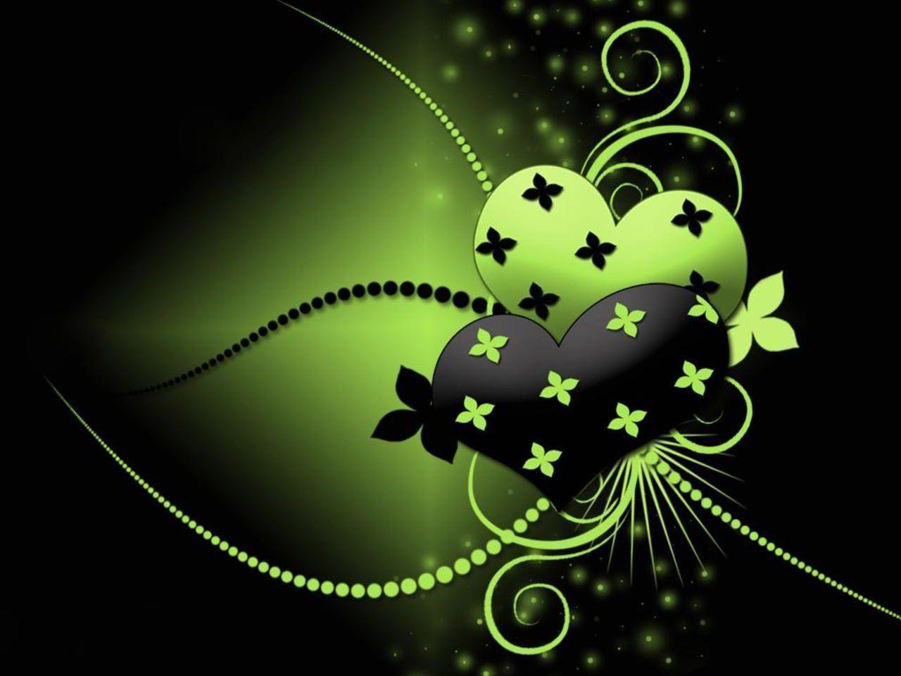 Green Heart Wallpapers - Top Free Green Heart Backgrounds - WallpaperAccess