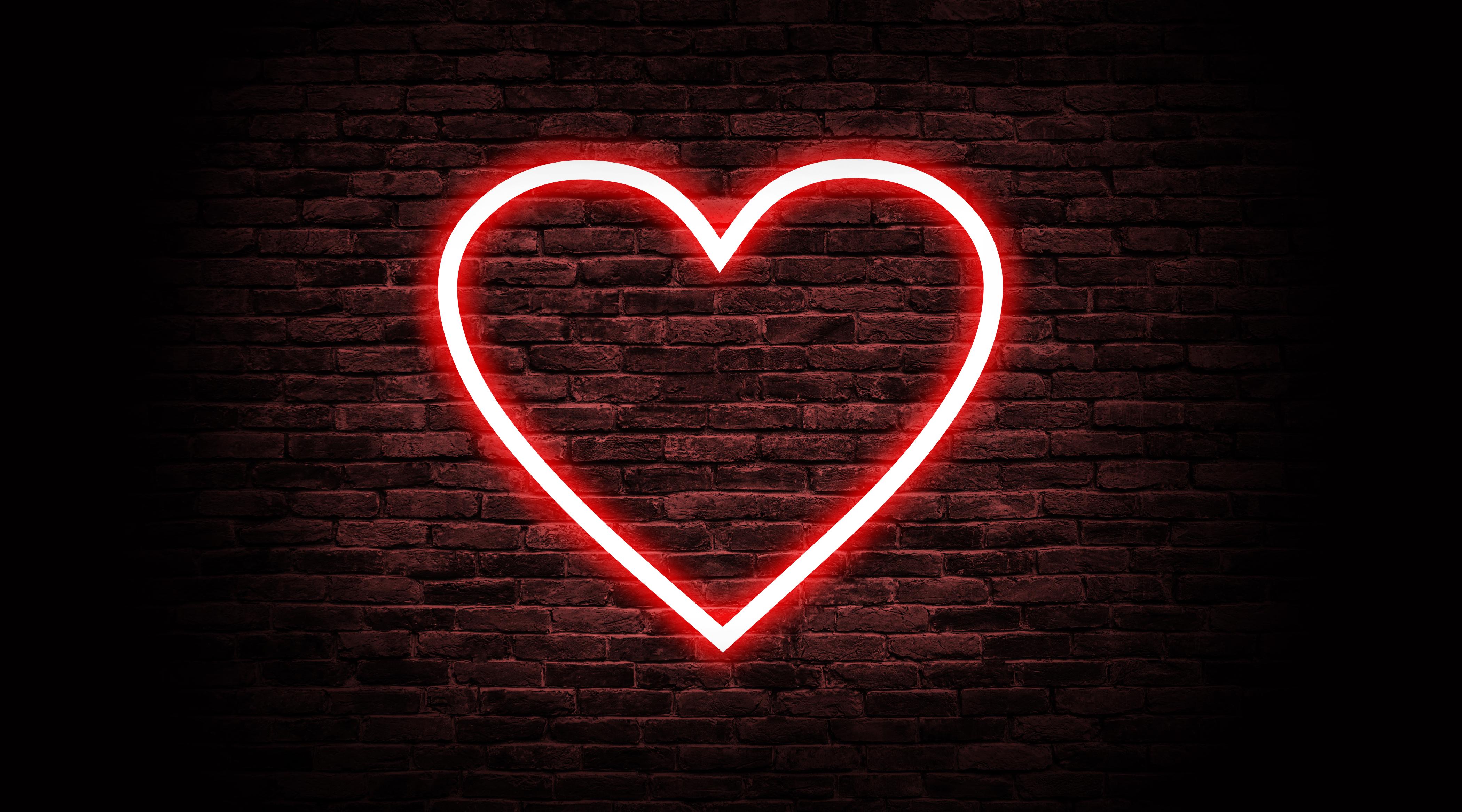Neon Heart Desktop Wallpapers - Top Free Neon Heart Desktop Backgrounds ...