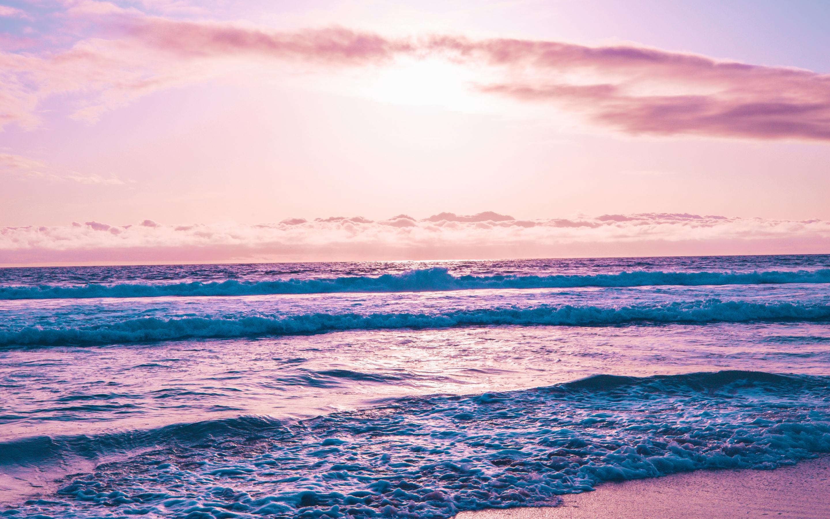 Ocean Wave Sunset Desktop Wallpapers - Top Free Ocean Wave Sunset ...