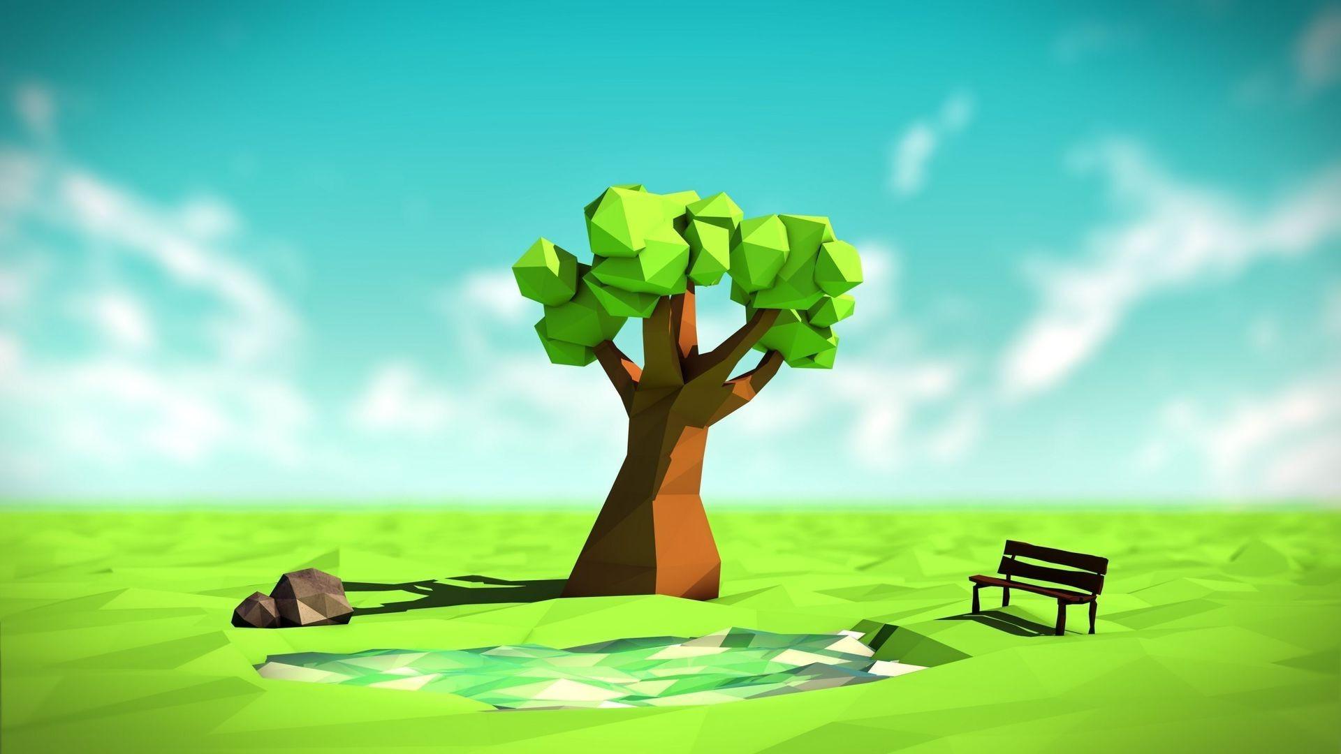 Low Poly Tree Wallpapers - Top Free Low Poly Tree Backgrounds ...