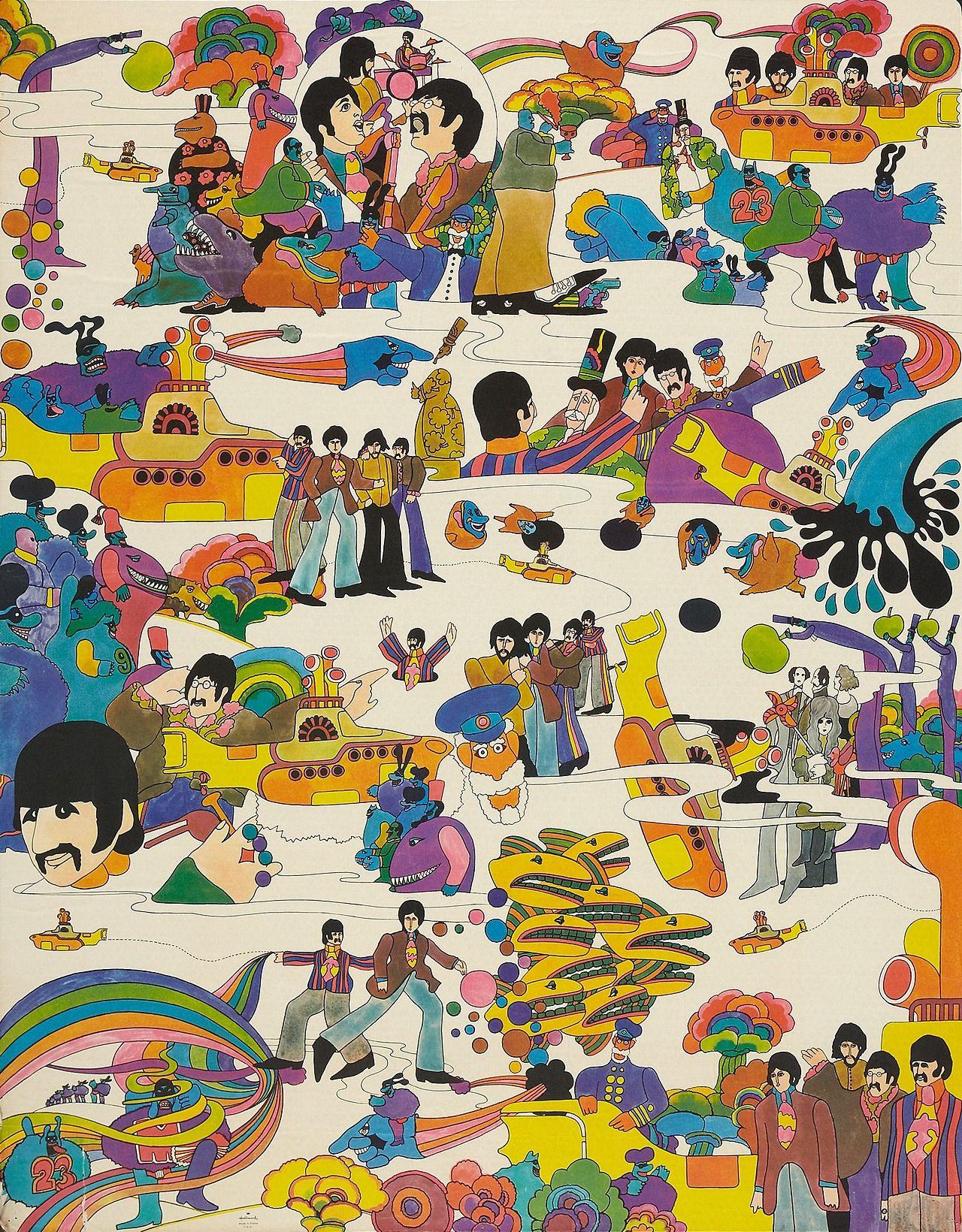 The Beatles Psychedelic Wallpapers - Top Free The Beatles Psychedelic ...