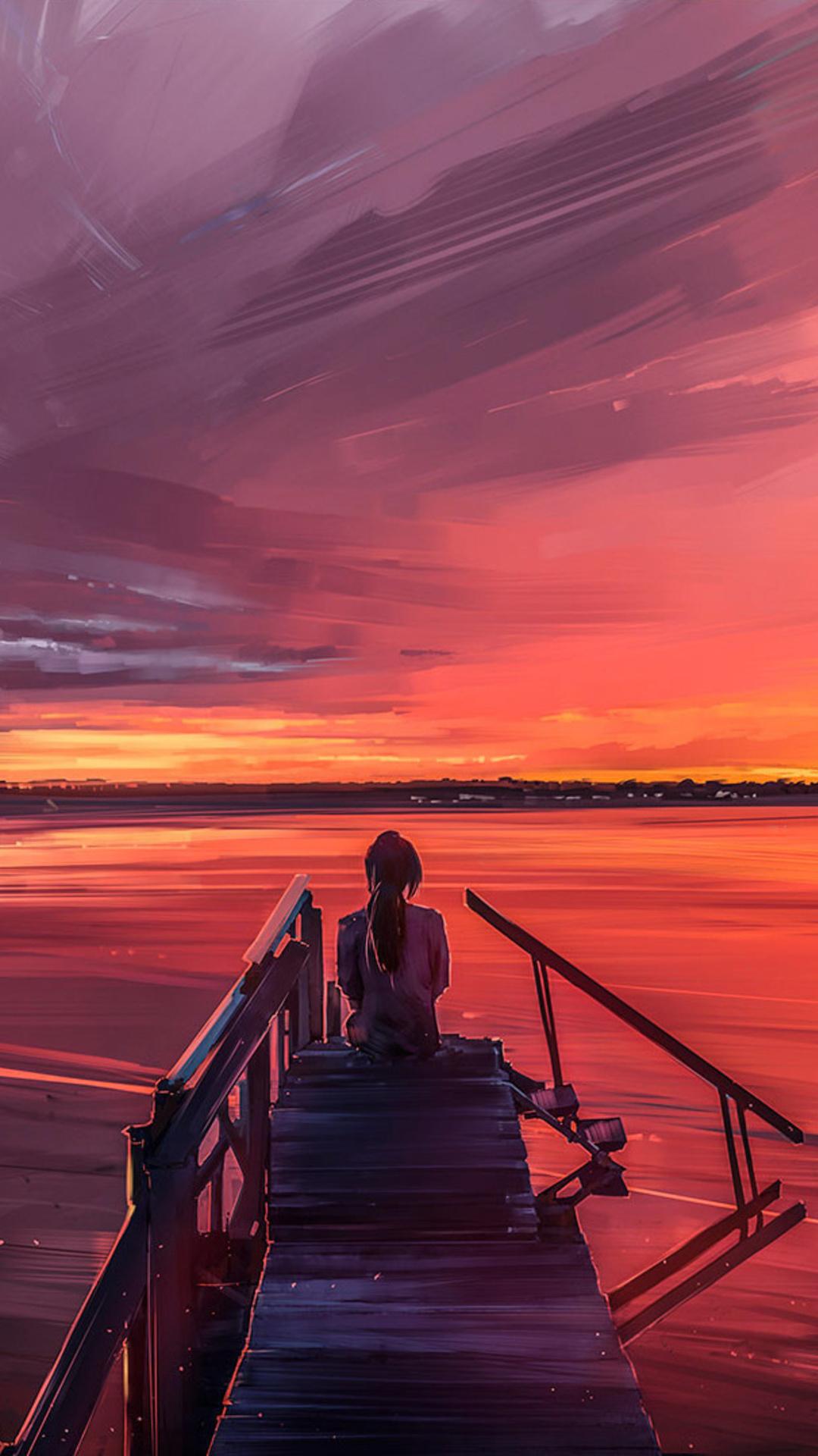 Girl Sitting Alone Wallpapers Top Free Girl Sitting Alone Backgrounds