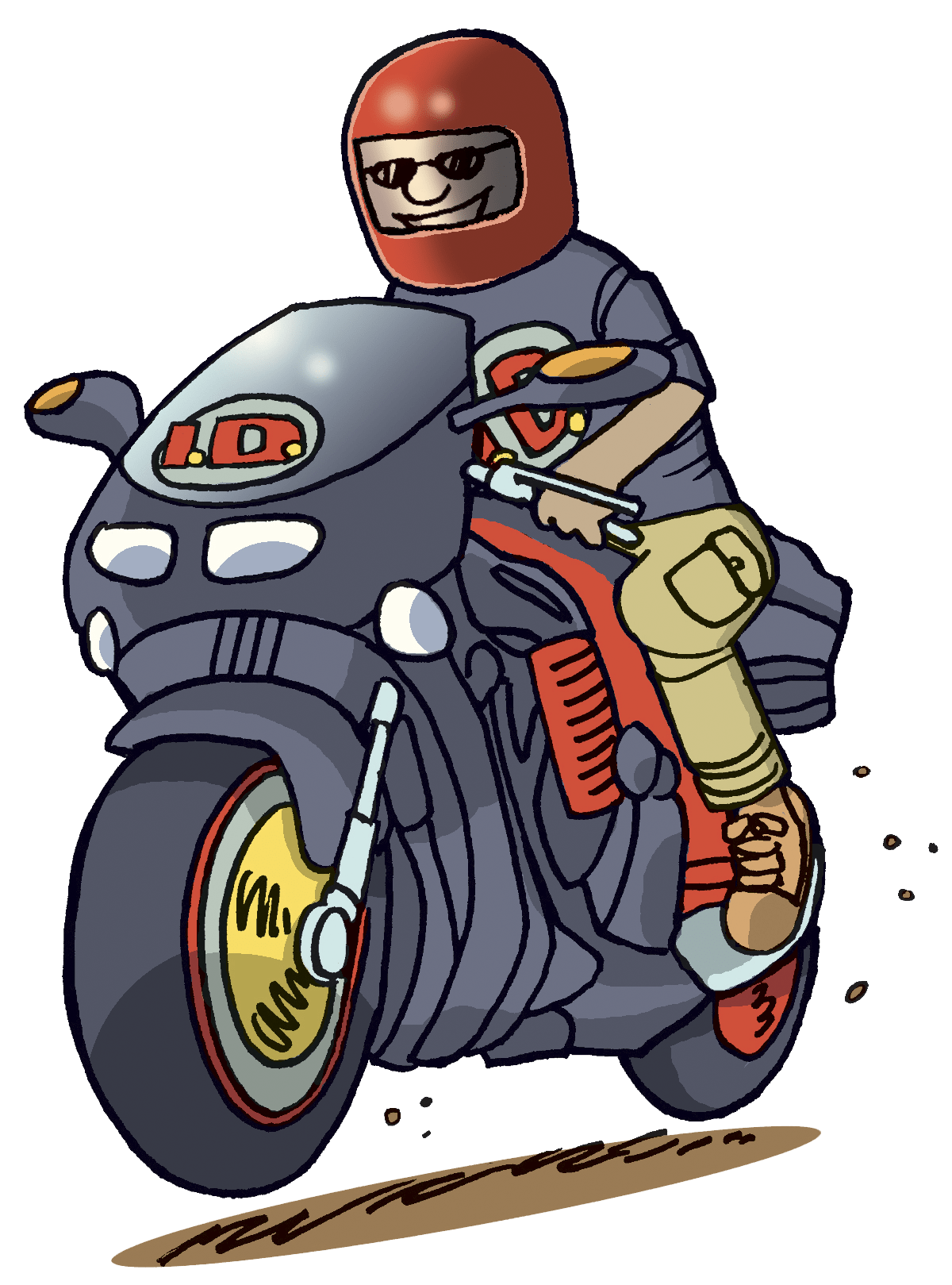 Motorbike Cartoon Wallpapers - Top Free Motorbike Cartoon Backgrounds ...