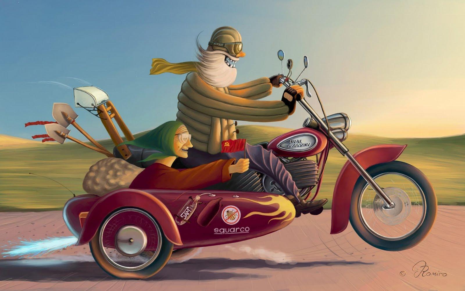 Motorbike Cartoon Wallpapers - Top Free Motorbike Cartoon Backgrounds ...