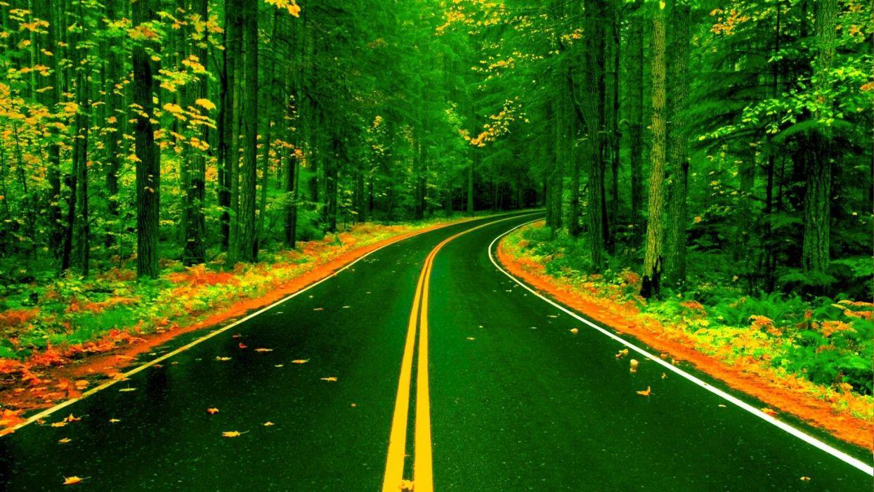 Nature Road Wallpapers - Top Free Nature Road Backgrounds - WallpaperAccess