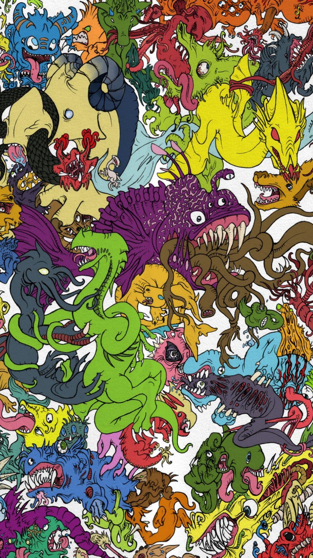 Trippy Monster Wallpapers - Top Free Trippy Monster Backgrounds ...