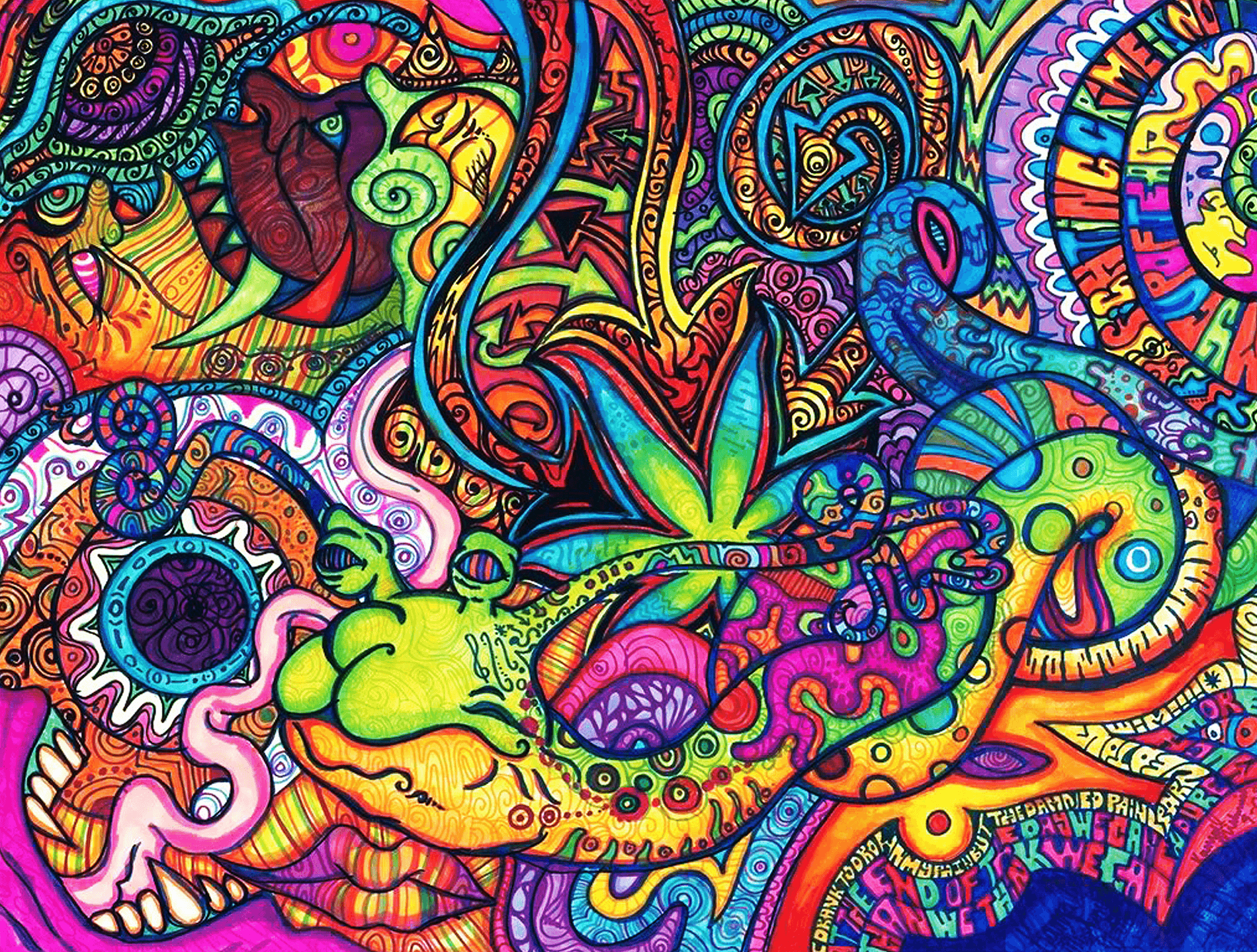 Trippy Monster Wallpapers - Top Free Trippy Monster Backgrounds ...