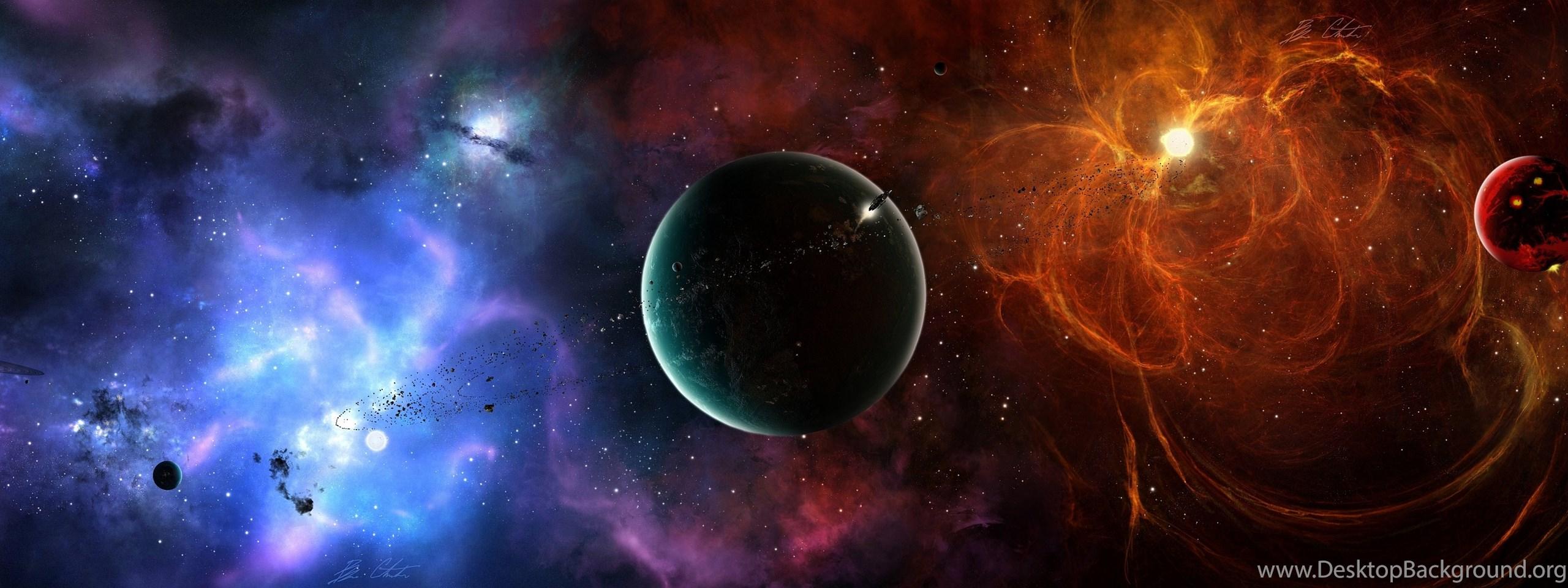 3 Monitor Space Wallpapers - Top Free 3 Monitor Space Backgrounds ...