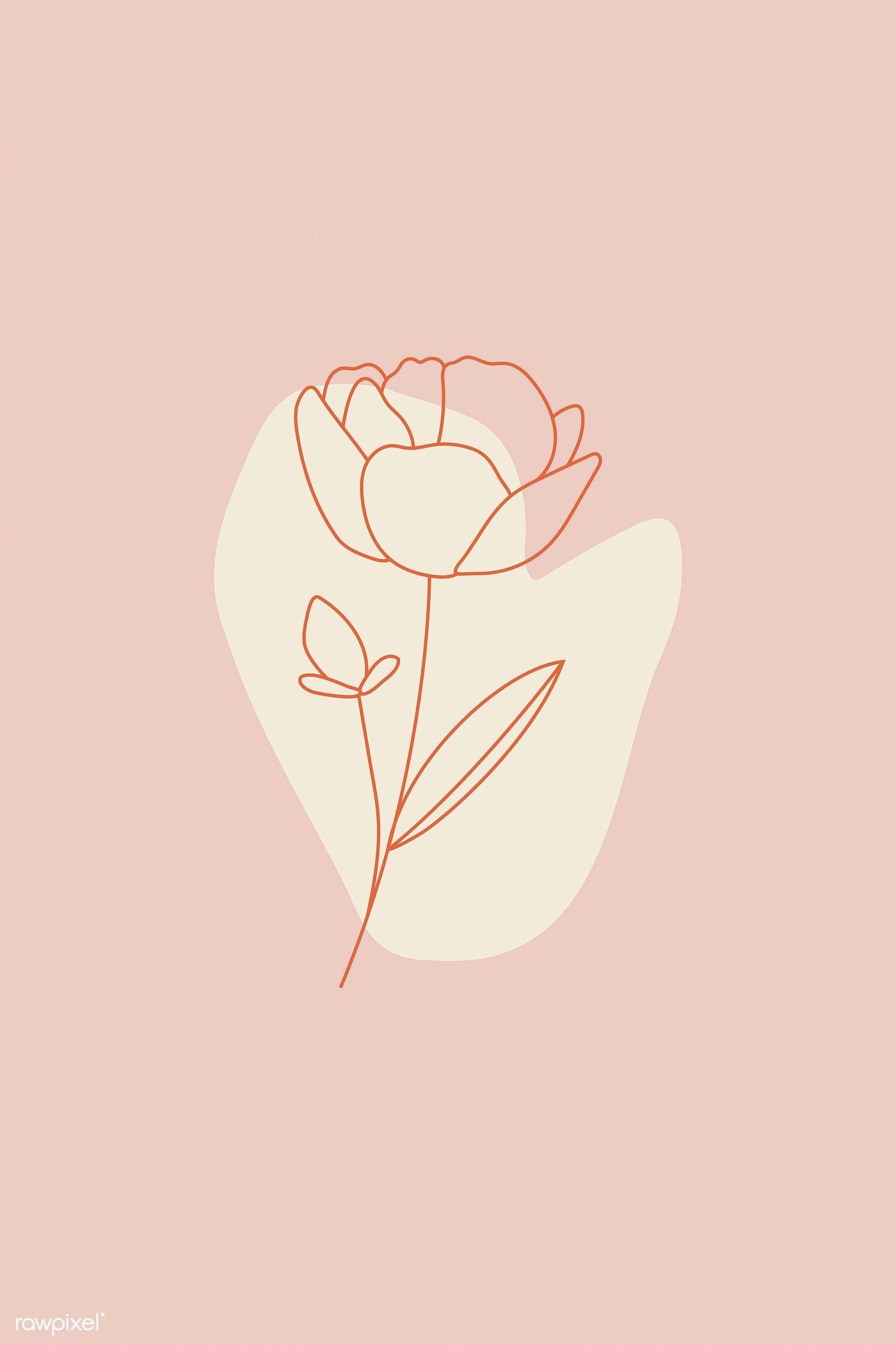 Single Flower Drawing Wallpapers - Top Free Single Flower Drawing ...