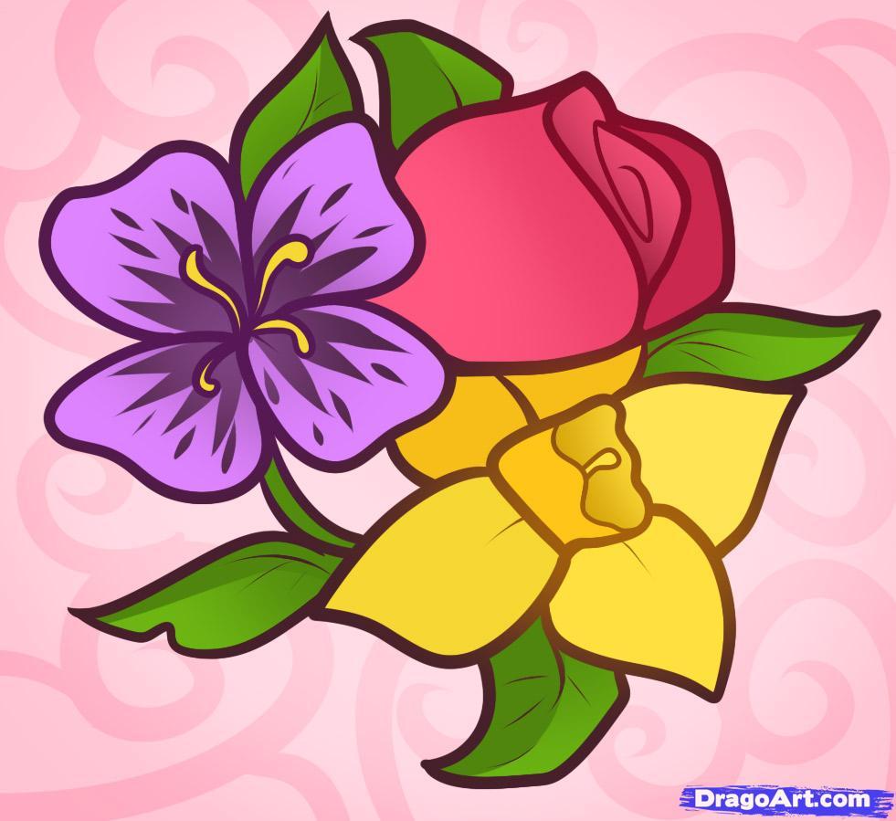 Single Flower Drawing Wallpapers - Top Free Single Flower Drawing ...