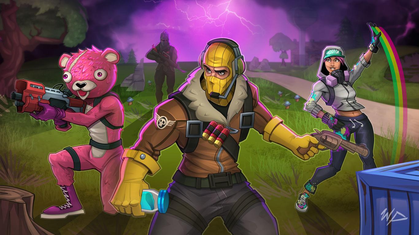 Fortnite Squad Wallpapers - Top Free Fortnite Squad Backgrounds ...