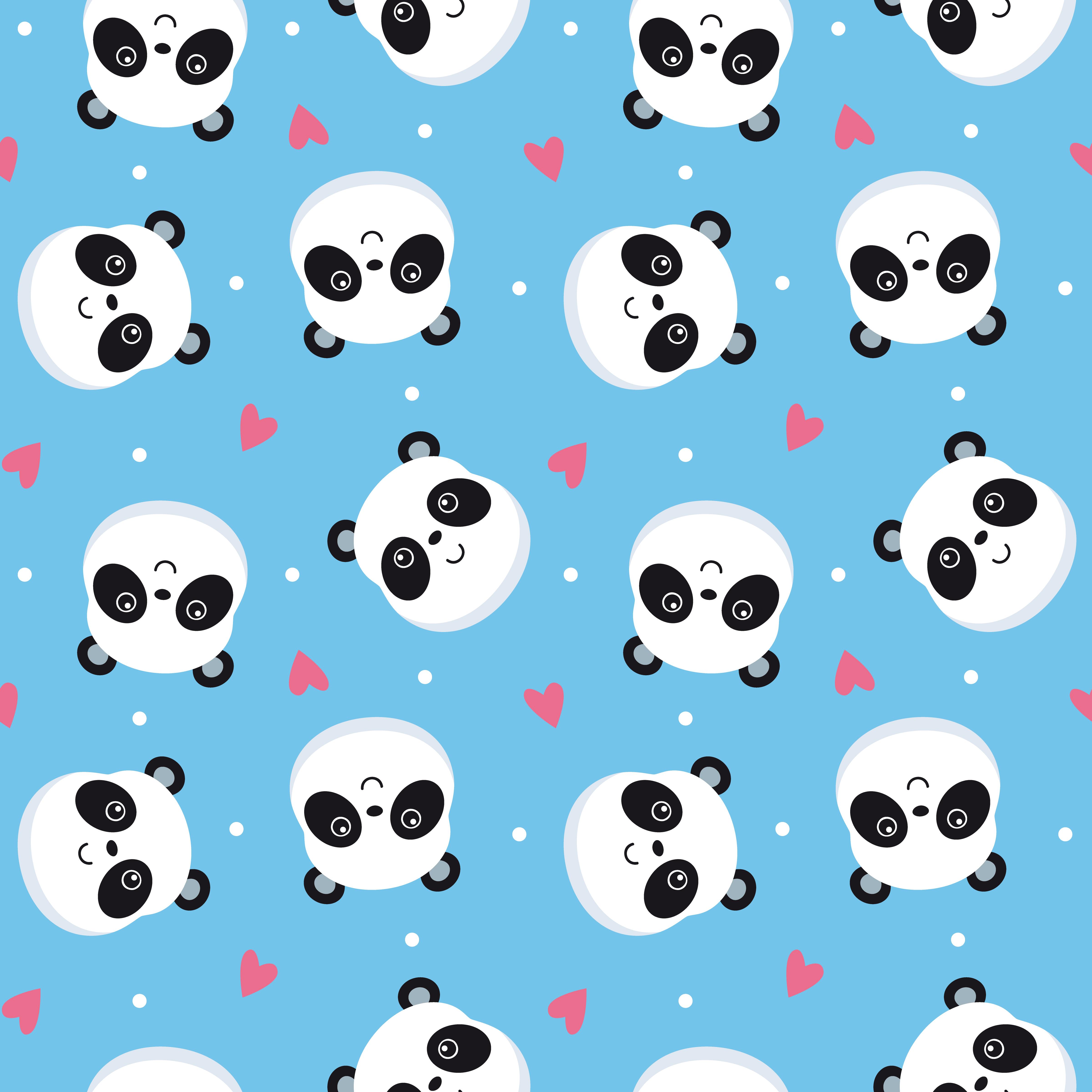Cute Panda Pattern Wallpapers - Top Free Cute Panda Pattern Backgrounds ...