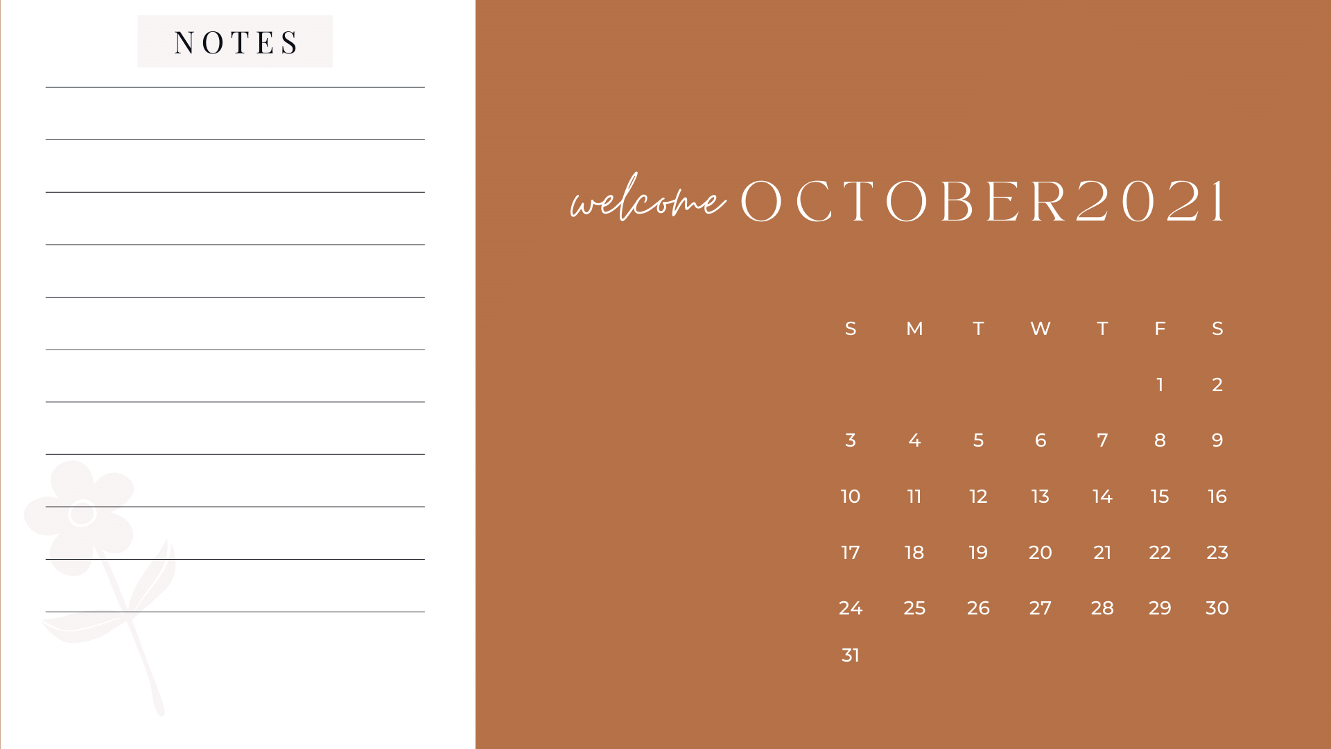 October 2021 Calendar Wallpapers - Top Free October 2021 Calendar ...