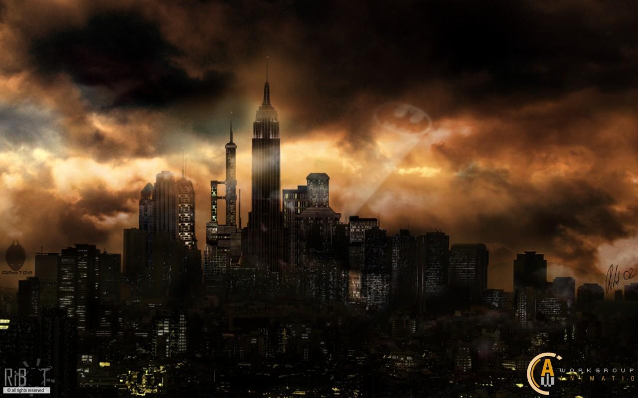 Gotham City Skyline Wallpapers - Top Free Gotham City Skyline ...