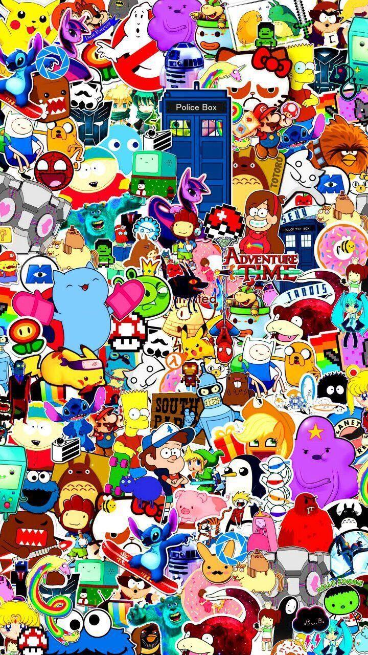 Cartoon Stickers Wallpapers - Top Free Cartoon Stickers Backgrounds ...