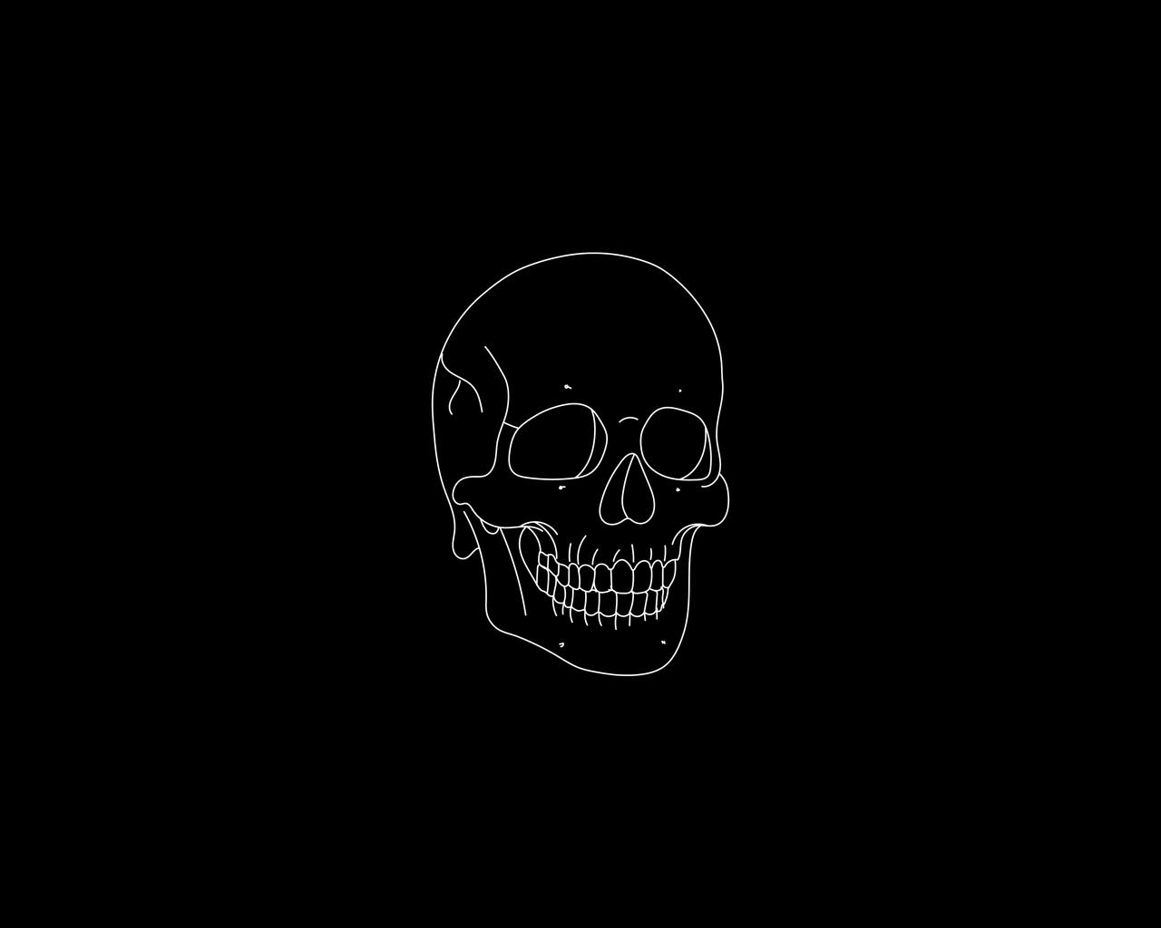 Minimal Skull Wallpapers - Top Free Minimal Skull Backgrounds ...