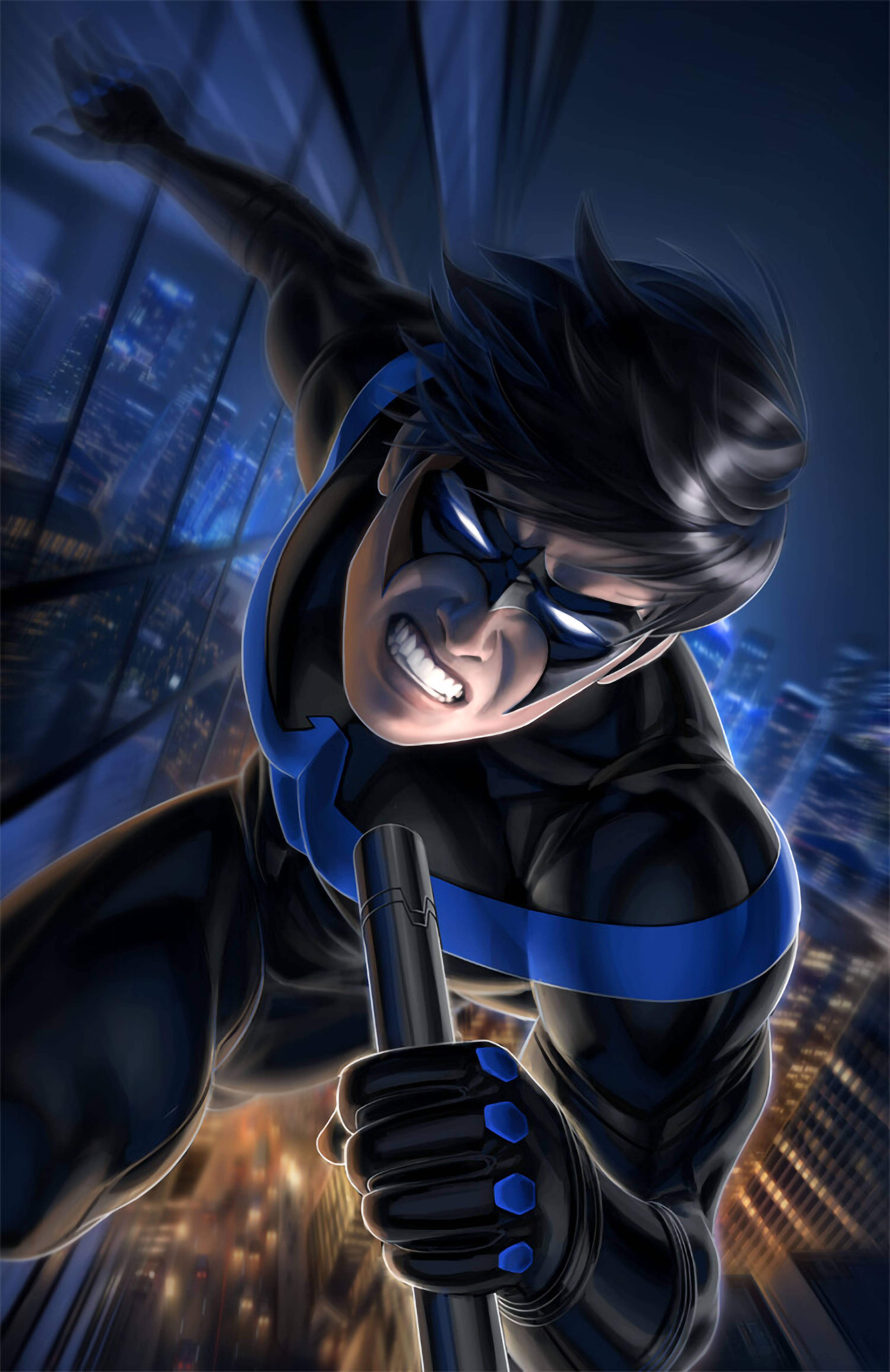 Nightwing Art Wallpapers - Top Free Nightwing Art Backgrounds ...