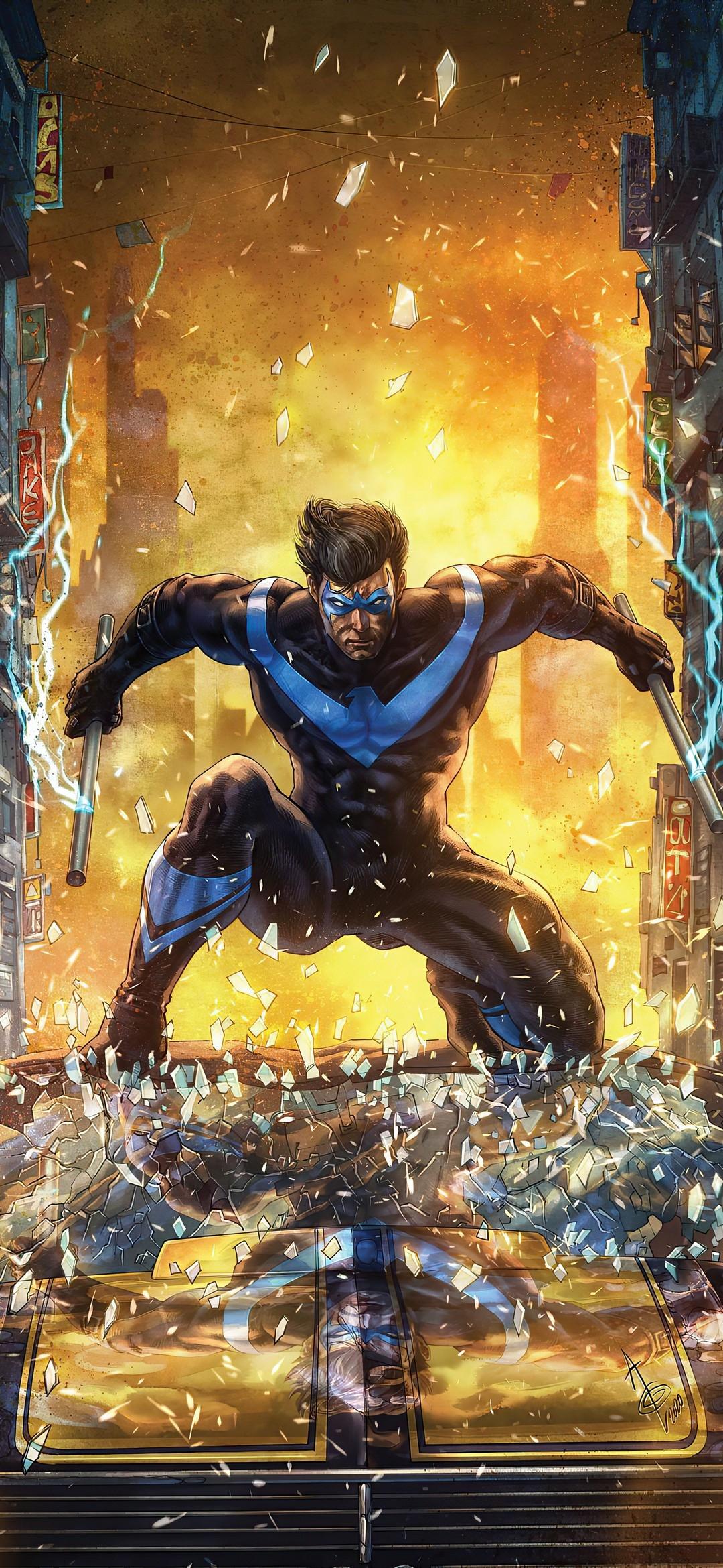 Nightwing Art Wallpapers - Top Free Nightwing Art Backgrounds ...