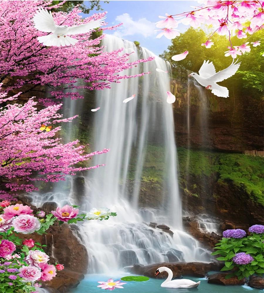 Pink Waterfall Wallpapers - Top Free Pink Waterfall Backgrounds ...