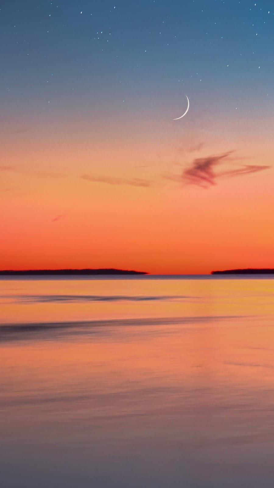 Moon Sunset Wallpapers - Top Free Moon Sunset Backgrounds - WallpaperAccess