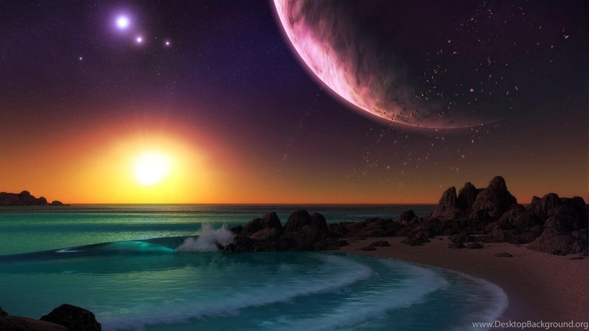 Moon Sunset Wallpapers - Top Free Moon Sunset Backgrounds - WallpaperAccess