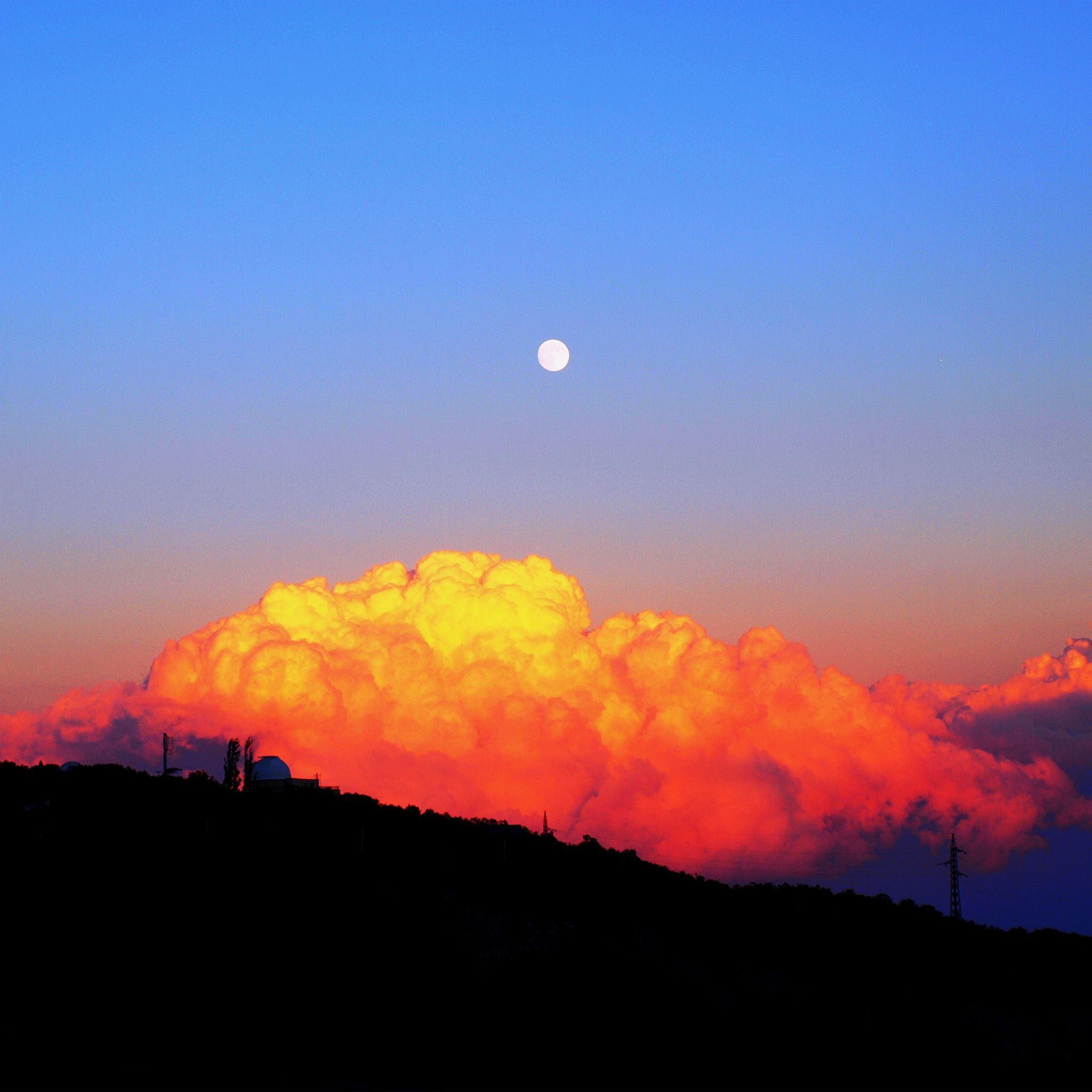 Moon Sunset Wallpapers - Top Free Moon Sunset Backgrounds - WallpaperAccess