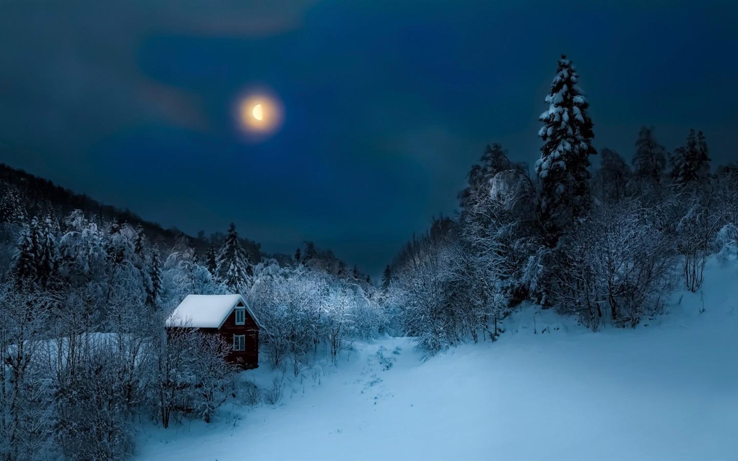 Snow and Moon Wallpapers - Top Free Snow and Moon Backgrounds ...