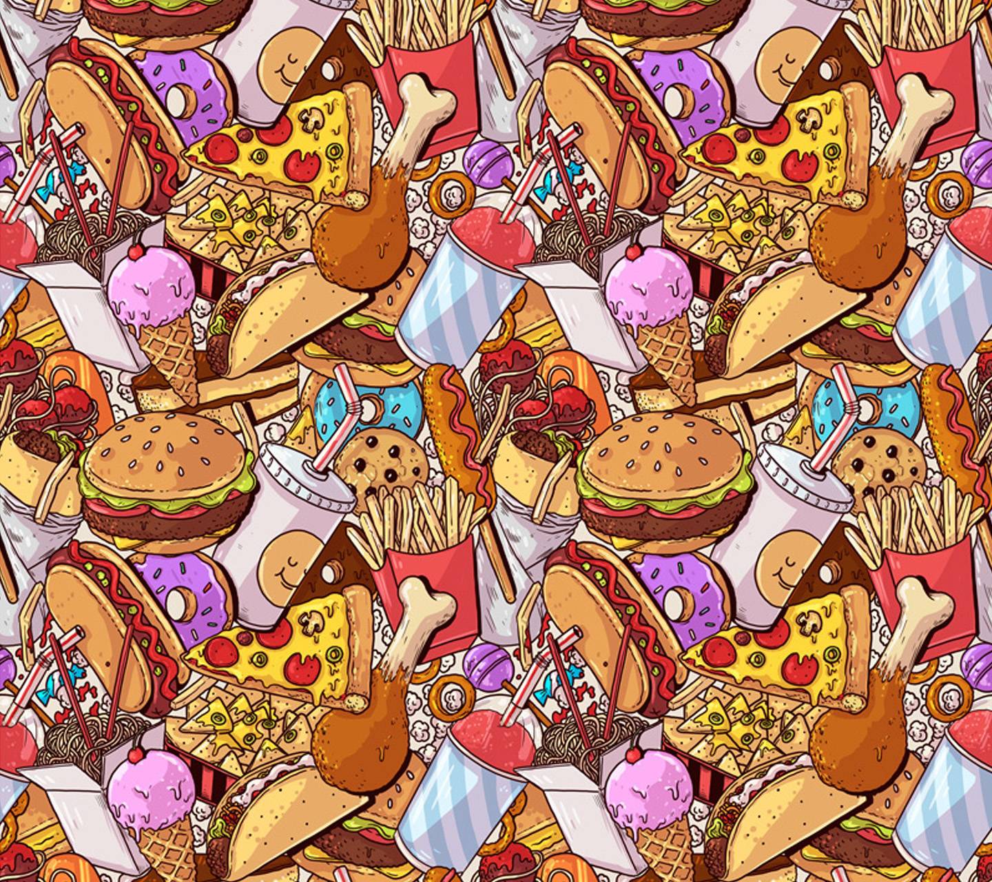 Food Pattern Wallpapers - Top Free Food Pattern Backgrounds ...