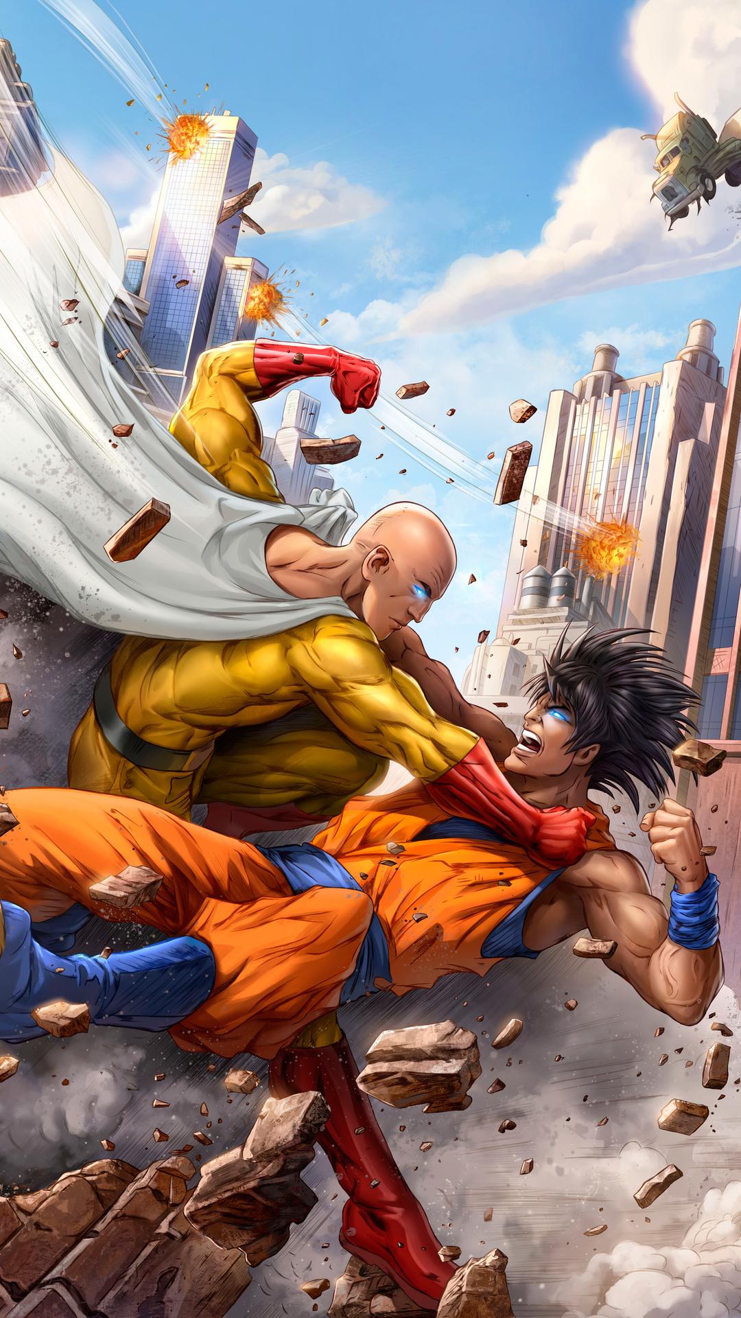 Saitama vs Goku Wallpapers - Top Free Saitama vs Goku Backgrounds - WallpaperAccess