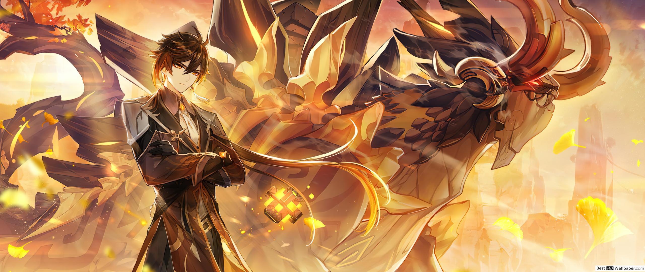 2560X1080 Gold Anime Wallpapers - Top Free 2560X1080 Gold Anime ...