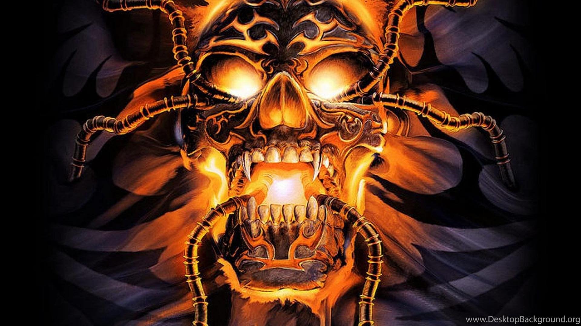 Skull On Fire Wallpapers - Top Free Skull On Fire Backgrounds ...