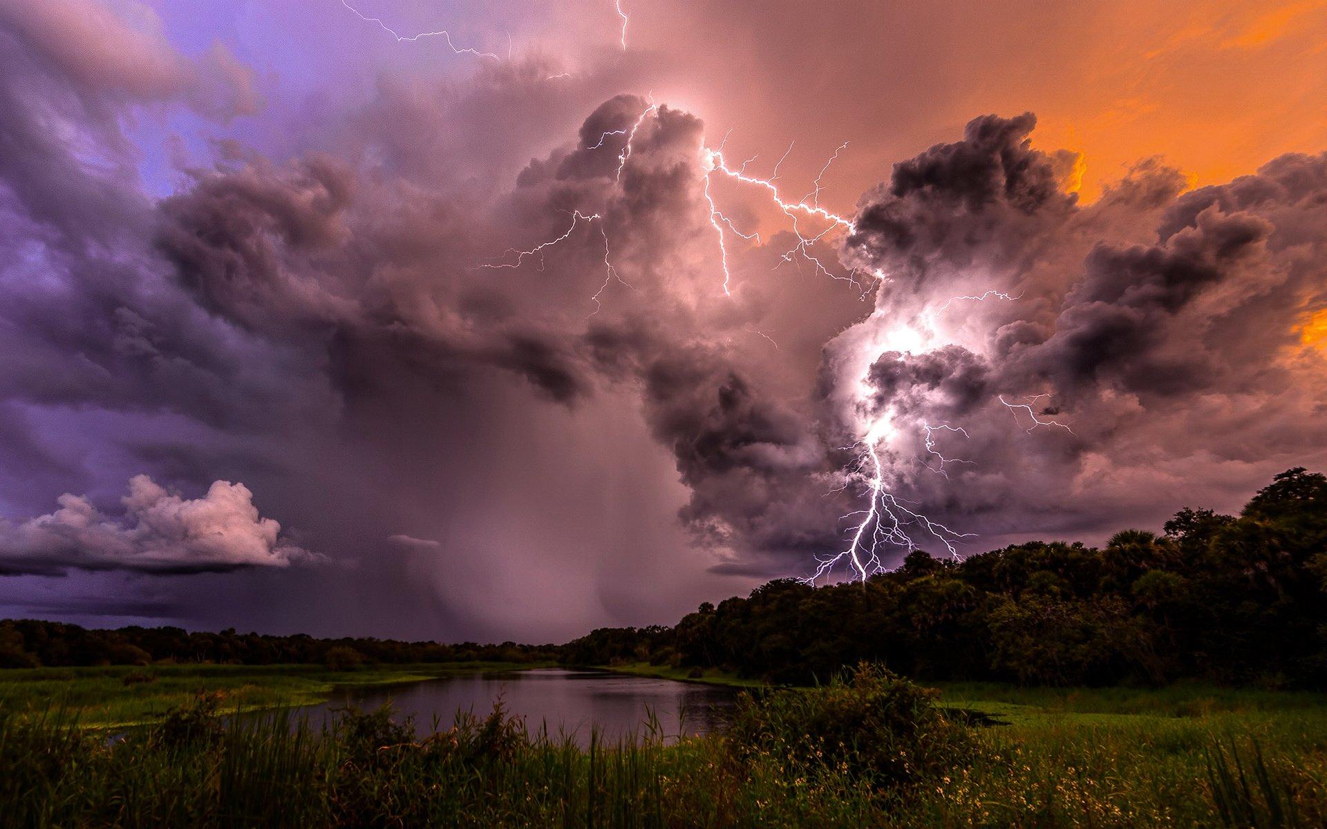 Lightning Clouds Wallpapers - Top Free Lightning Clouds Backgrounds ...