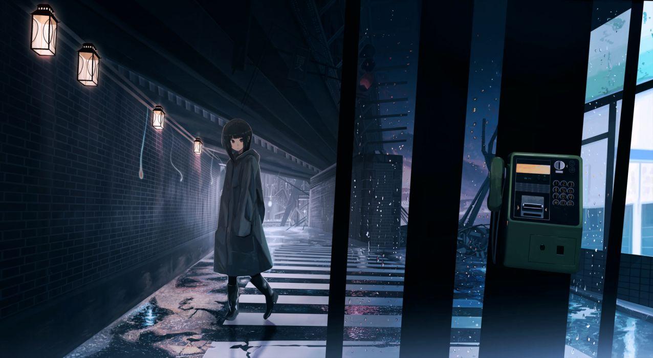 Anime Rainy City Wallpapers - Top Free Anime Rainy City Backgrounds ...