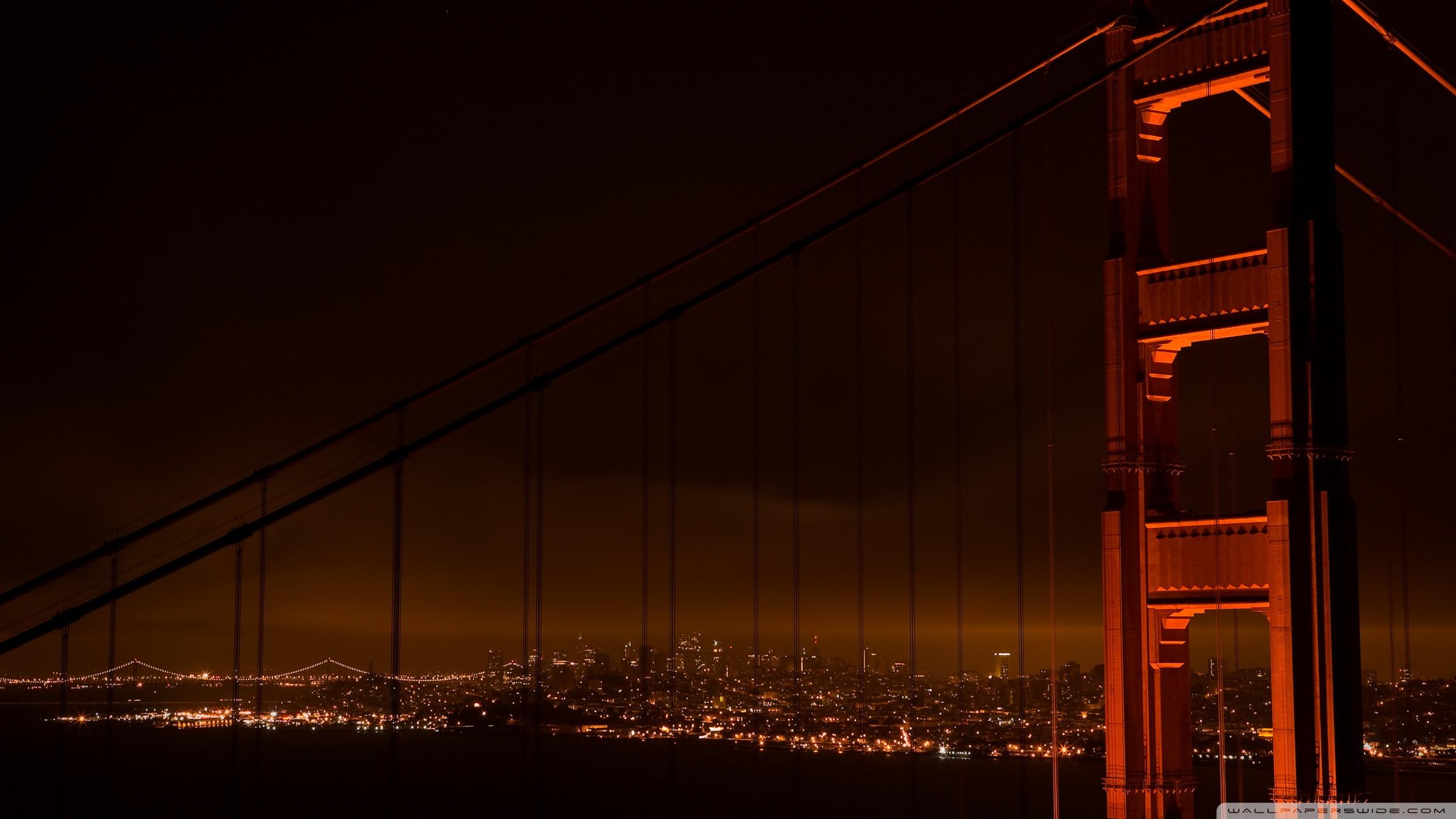 Golden Gate Bridge at Night Wallpapers - Top Free Golden Gate Bridge at ...