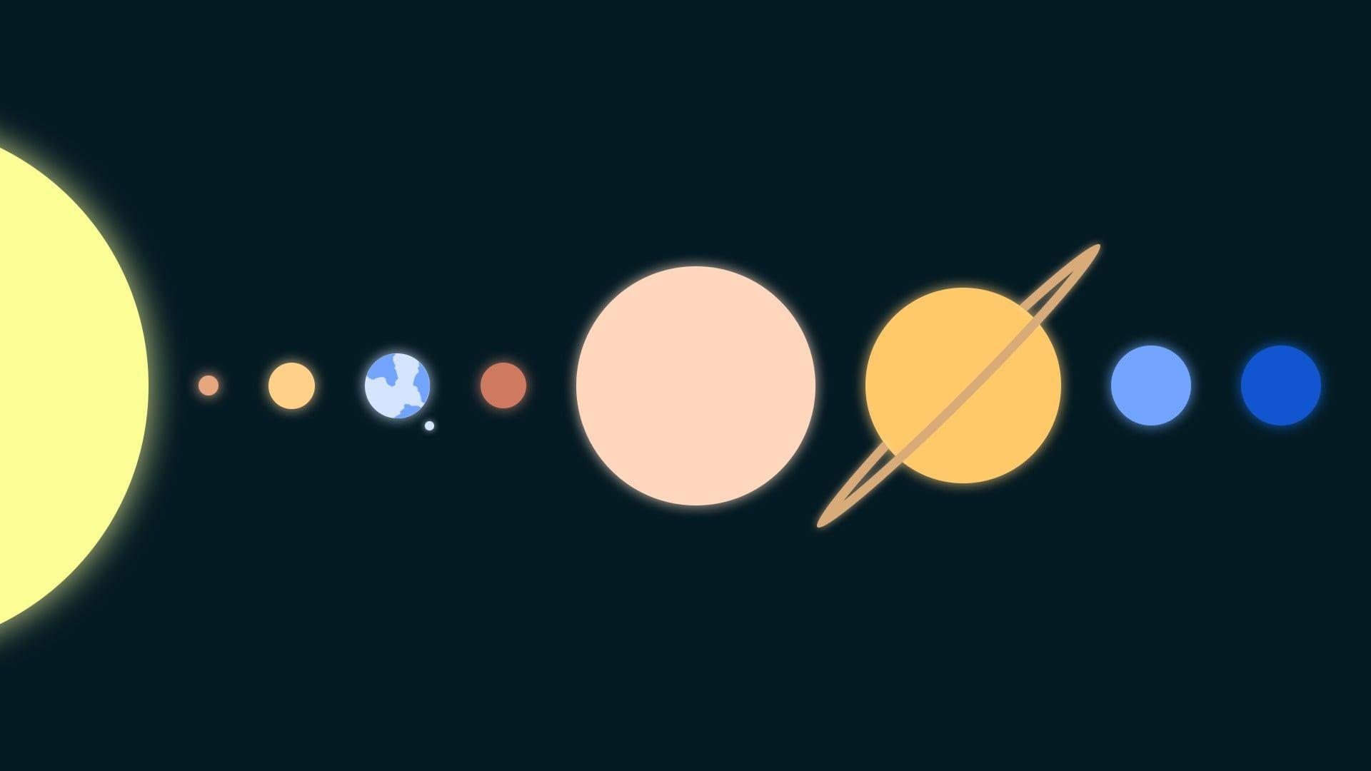Solar System Minimal Wallpapers - Top Free Solar System Minimal ...