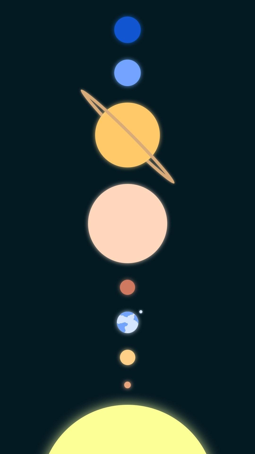 Solar System Minimal Wallpapers - Top Free Solar System Minimal ...