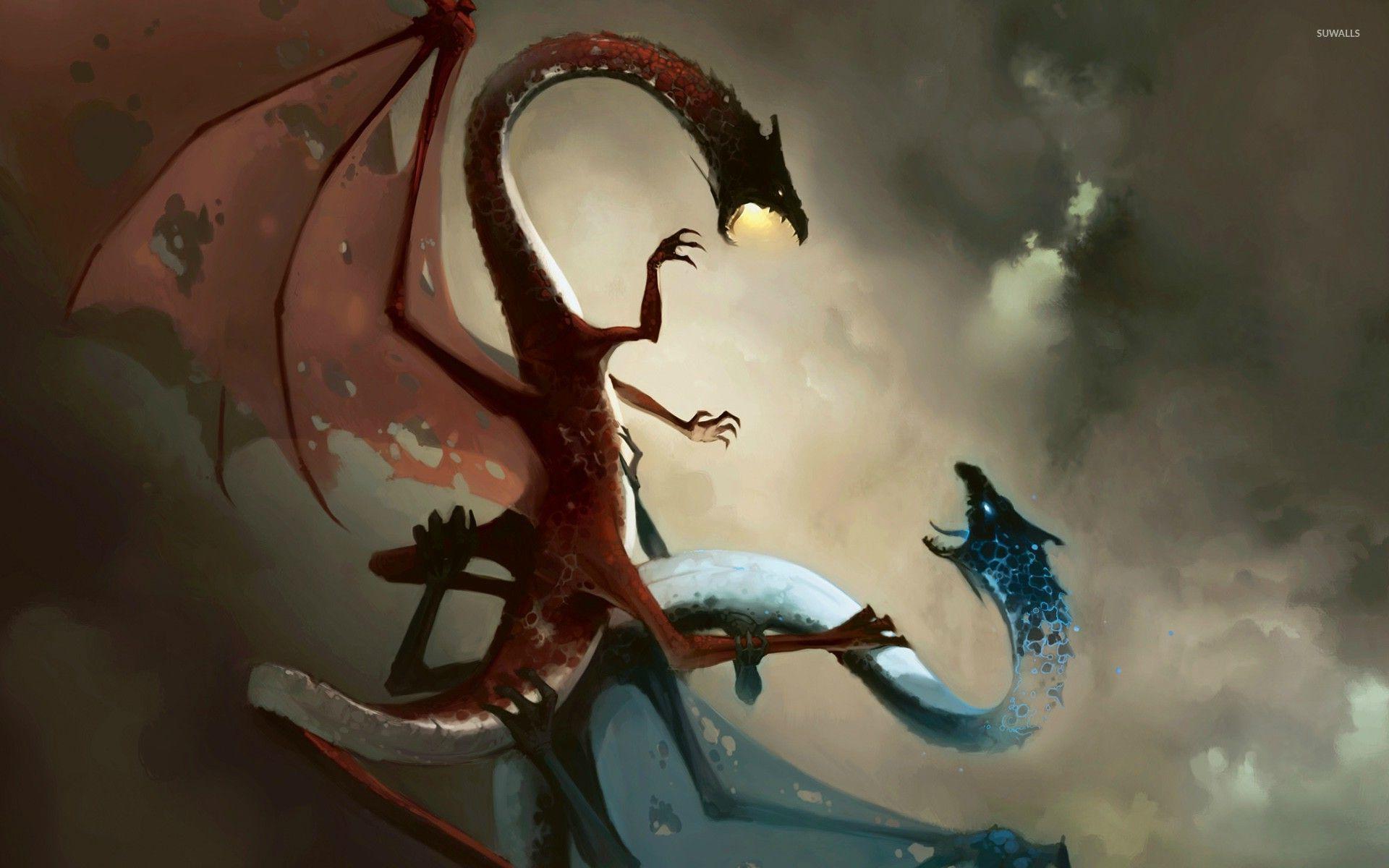 Cool Dragon Battle Wallpapers - Top Free Cool Dragon Battle Backgrounds ...