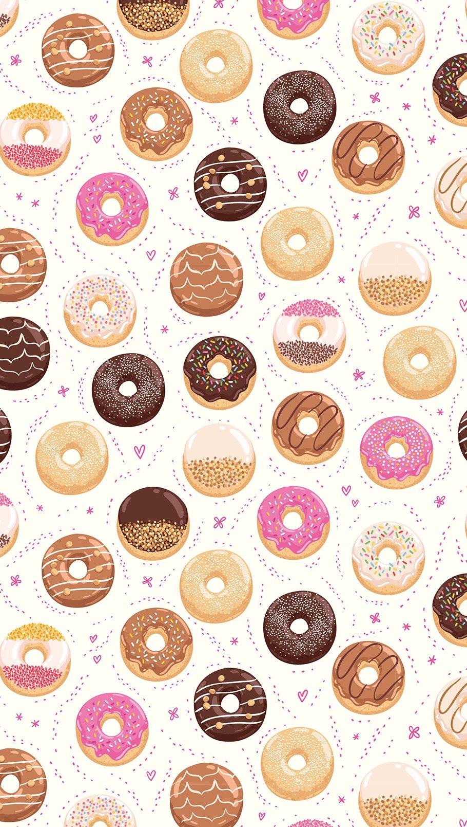 Donut Pattern Wallpapers - Top Free Donut Pattern Backgrounds ...