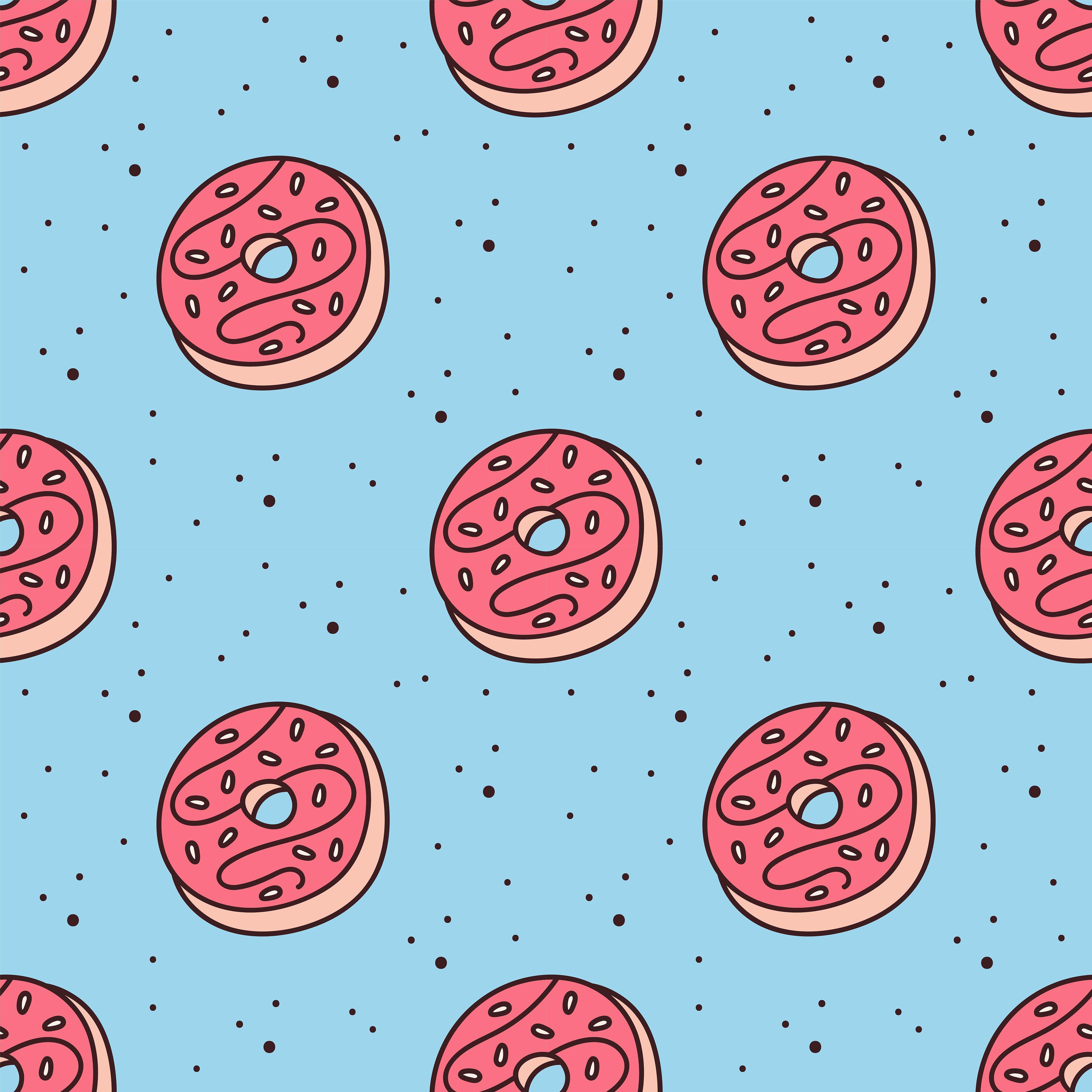 Donut Pattern Wallpapers - Top Free Donut Pattern Backgrounds ...